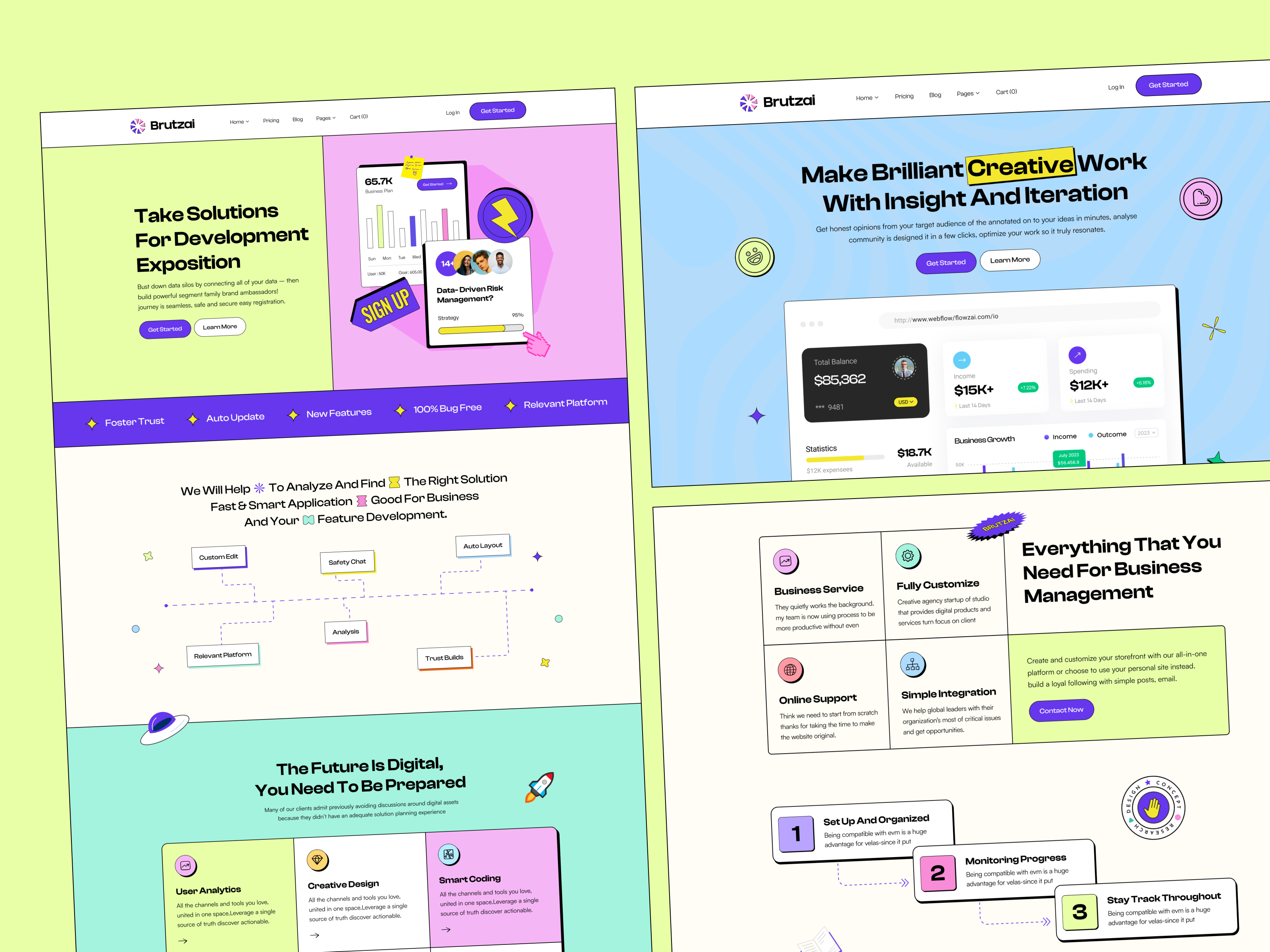 Brutzai - SAAS Landing Page by Flowzai LLC on Dribbble