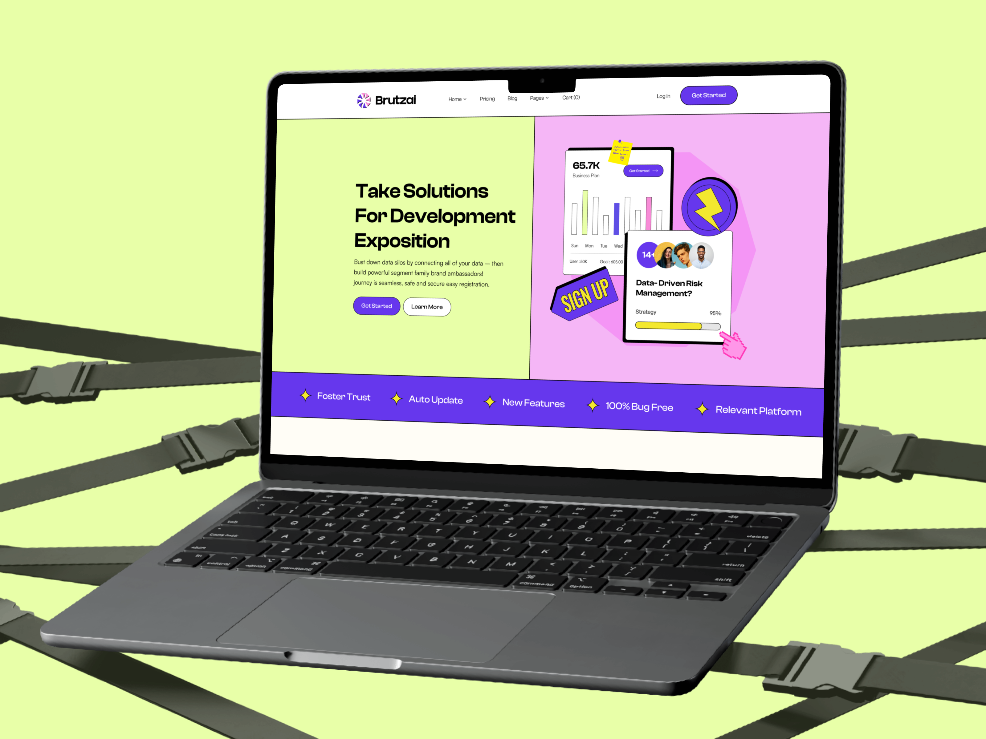 Brutzai - SAAS Landing Page by Flowzai LLC on Dribbble