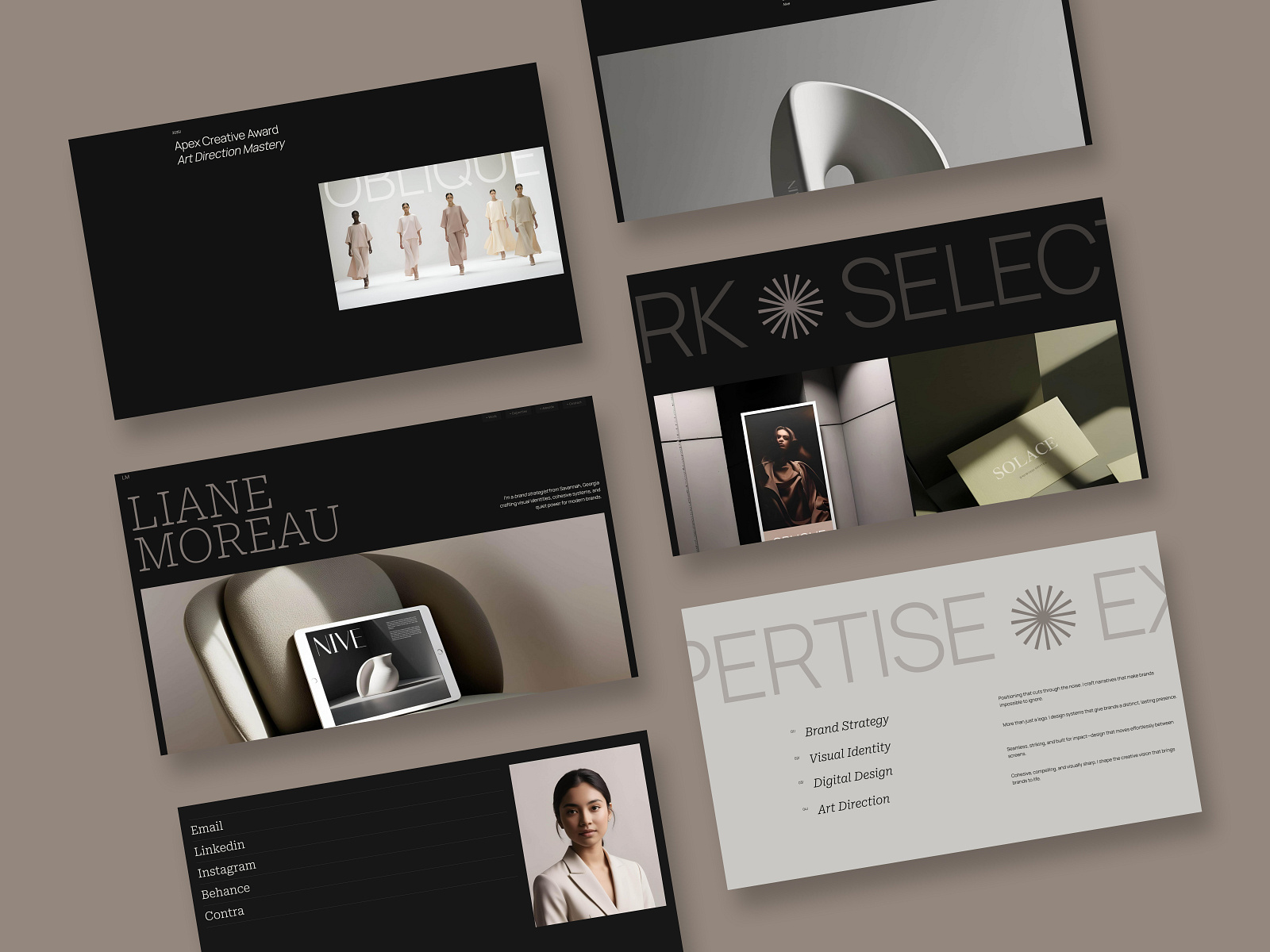 Liane - Carrd Portfolio Template by Studiovibe on Dribbble