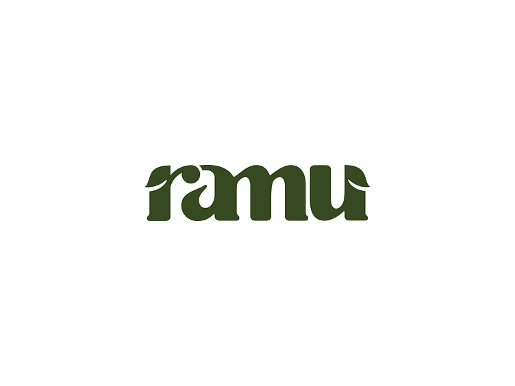 Ramu ( typography logo ) by Dovs on Dribbble