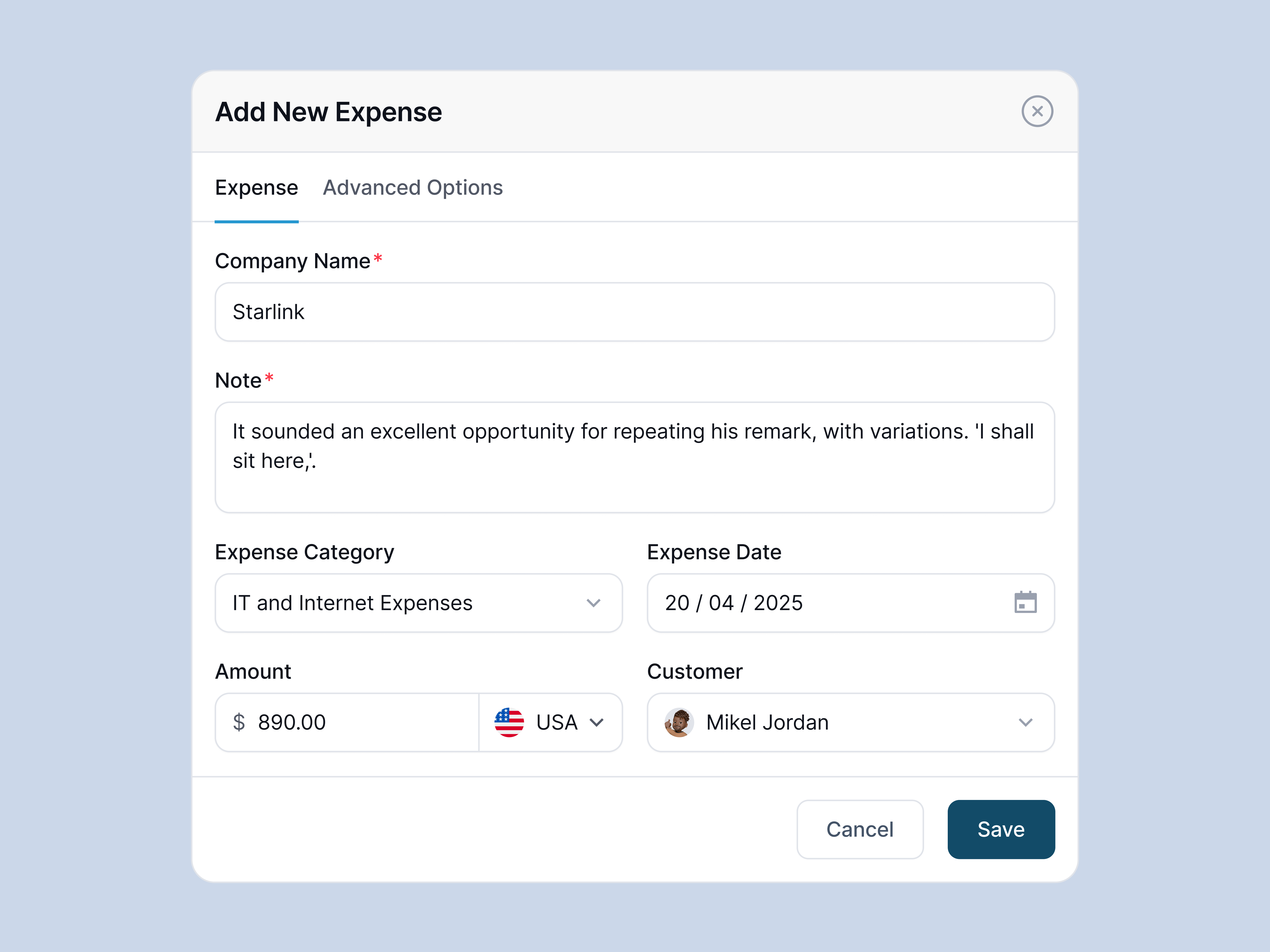 Effix CRM - Expense Page Design by Filllo Design Agency on Dribbble