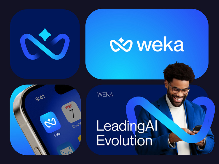 Weka™ - Logo Design for a Futuristic Ai Technology Brand by Rahid ...
