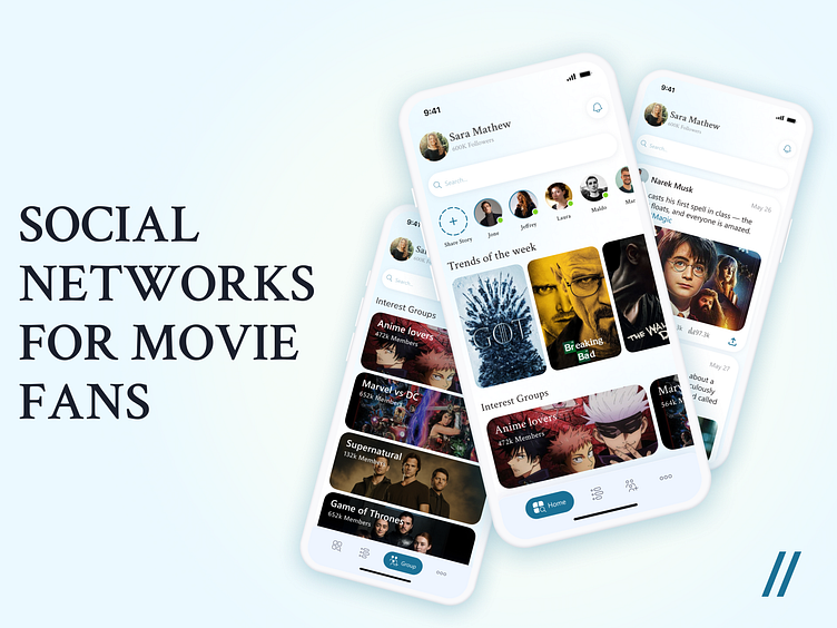 Social Network Mobile iOS App Design by Purrweb UI/UX Agency on Dribbble