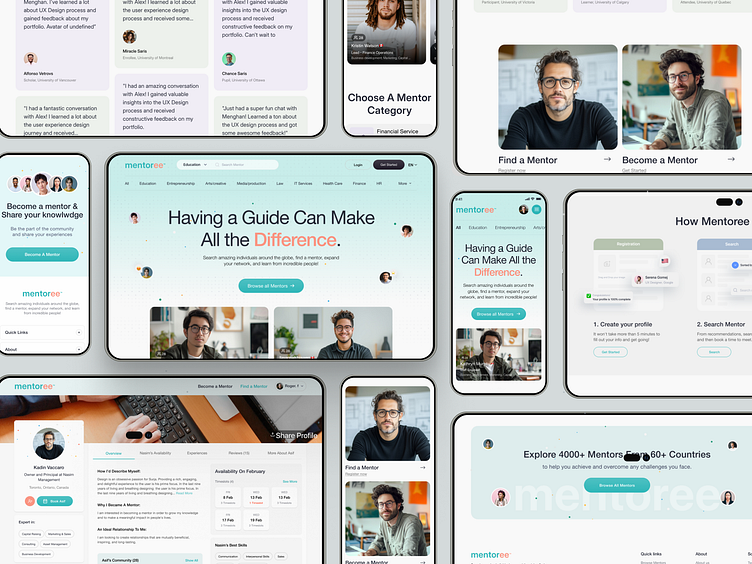 Mentoree - Smart Mentorship Platform UI by Surja Sen Das Raj for ...