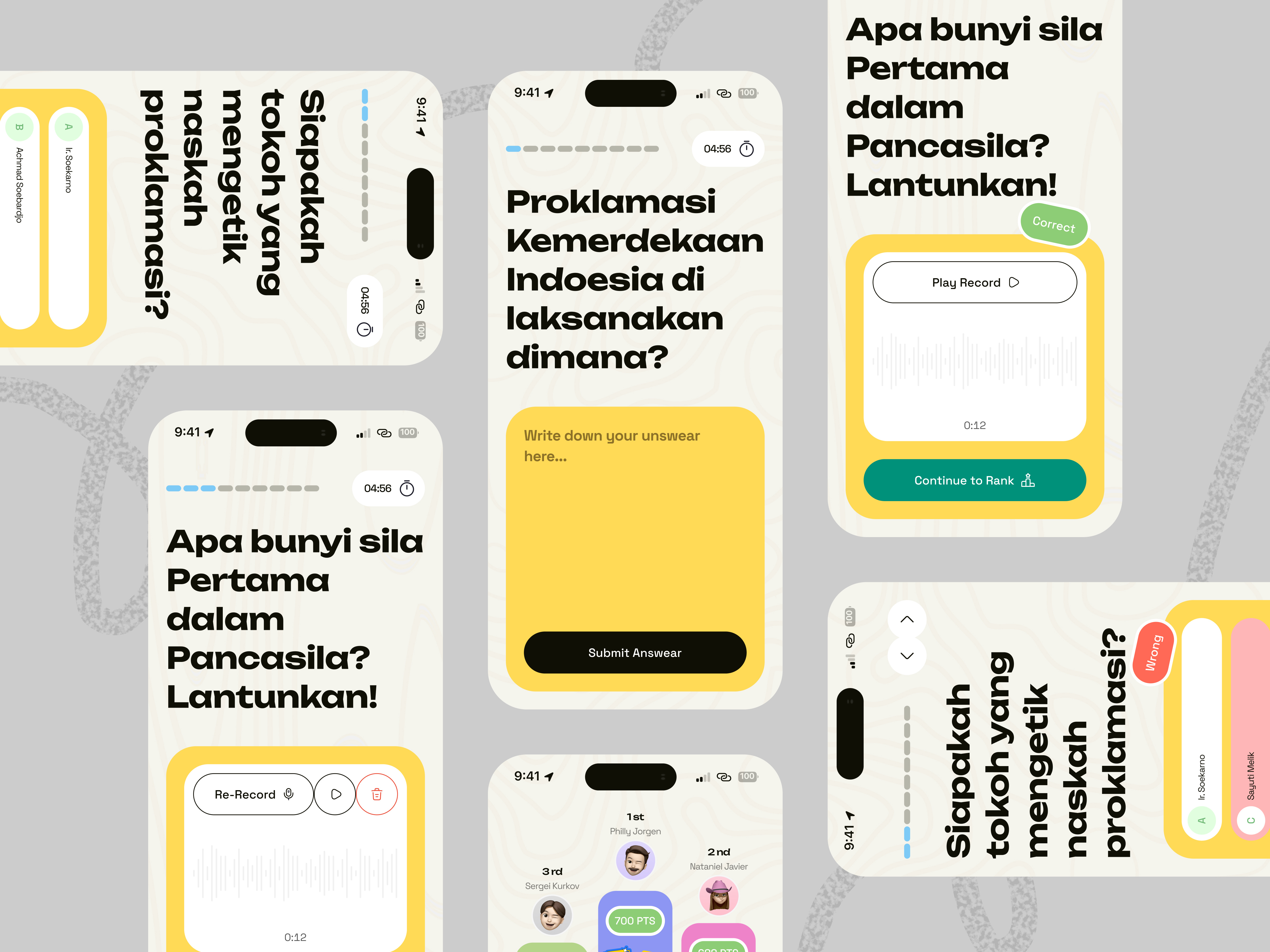 Indopendence - Independence Quiz & Games App by David Satria for Potara Studio on Dribbble