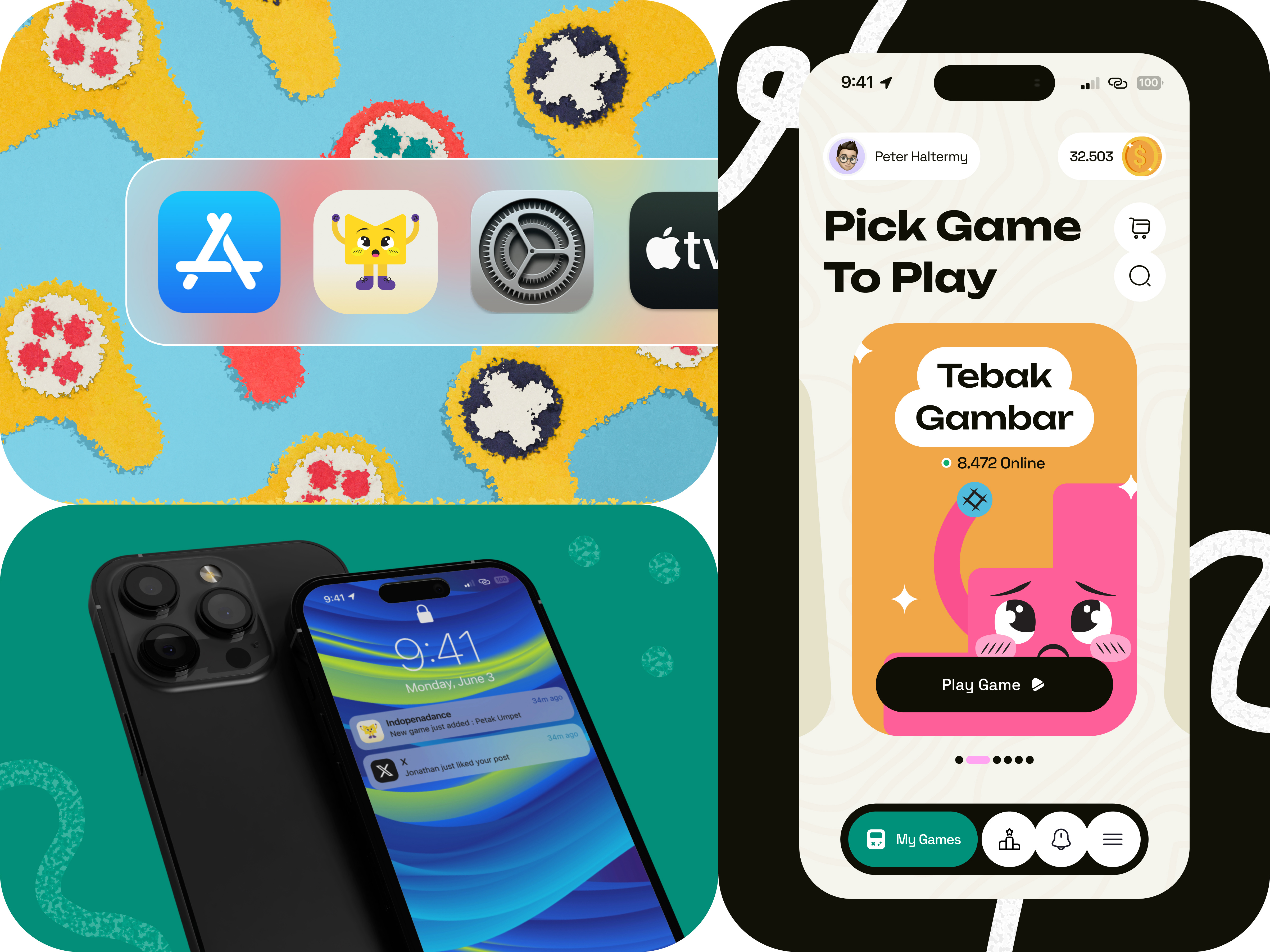 Indopendence - Independence Quiz & Games App by David Satria for Potara Studio on Dribbble