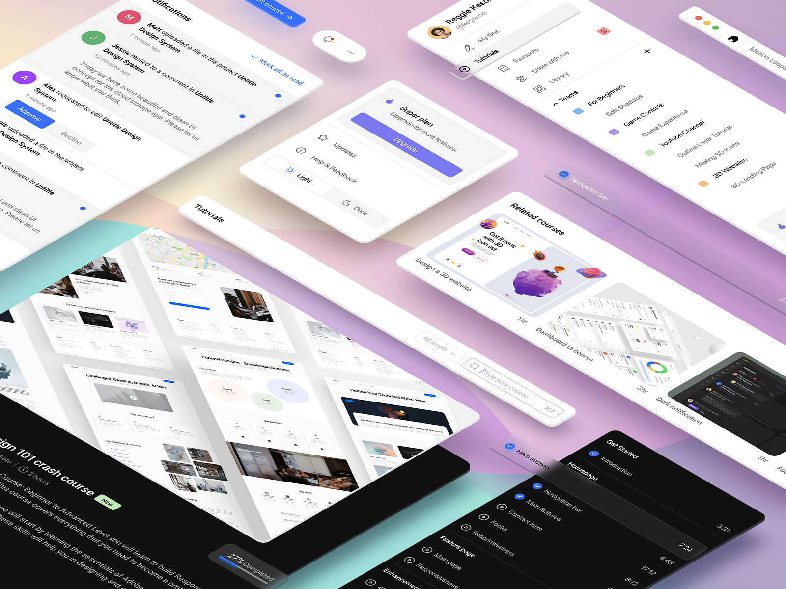 Ui Design Tutorials - Isometric Showcase By Vinh Quang Ta On Dribbble