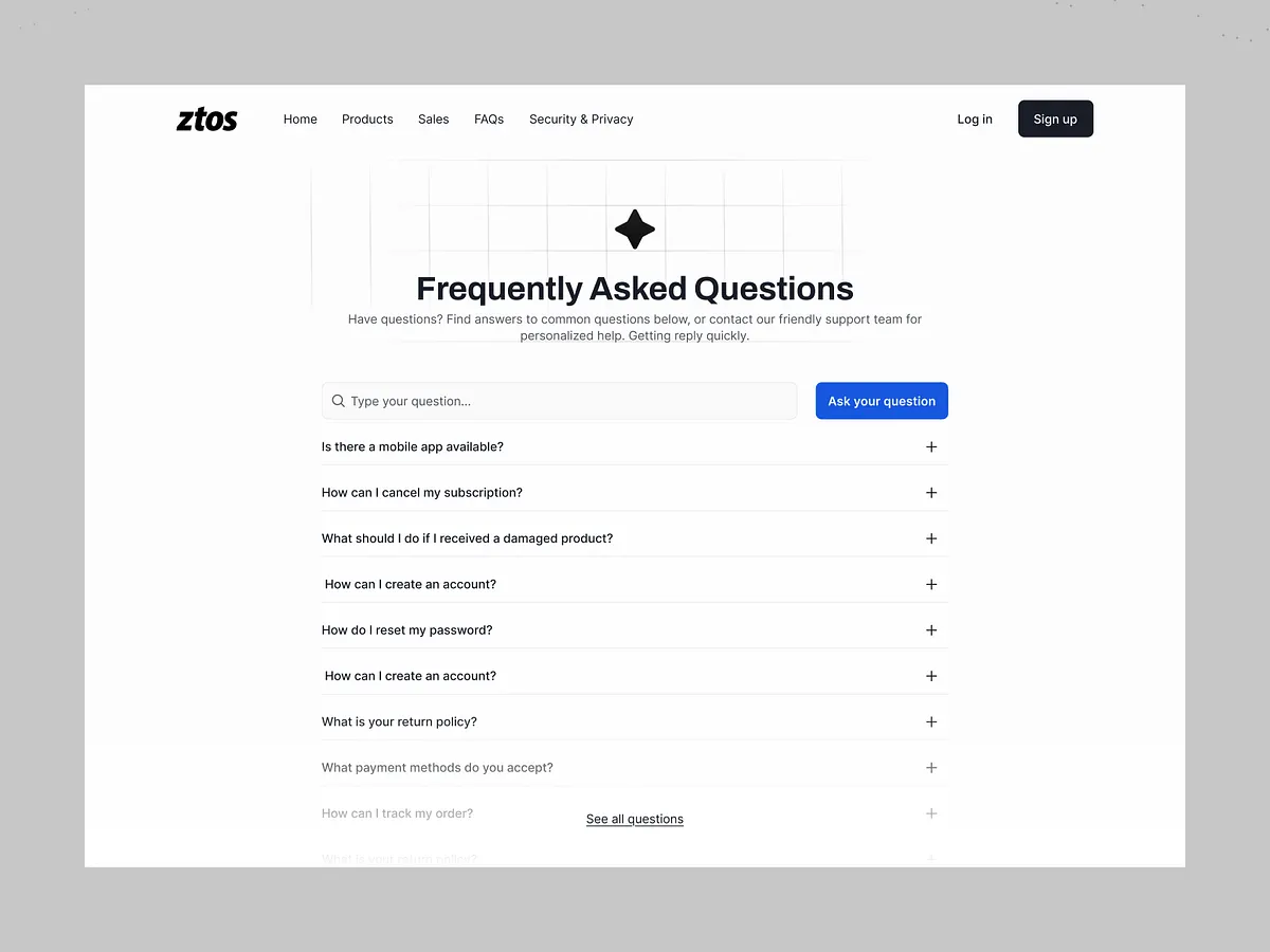 Browse thousands of Faq Section images for design inspiration | Dribbble