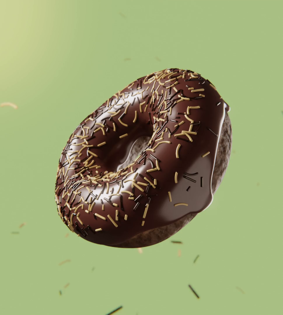 Choco Dream Donut – My First Blender Render by Valeriia Steblina on ...