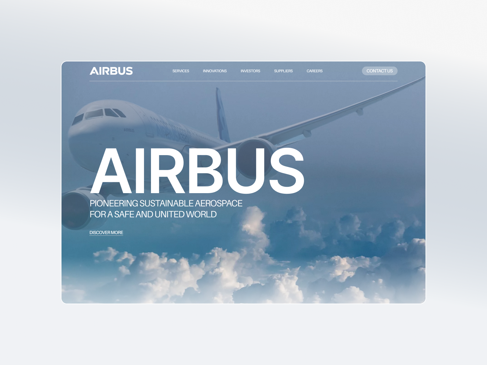 UI Animation Demo for AIRBUS Concept Website | Case Study by MΛRINa S ...