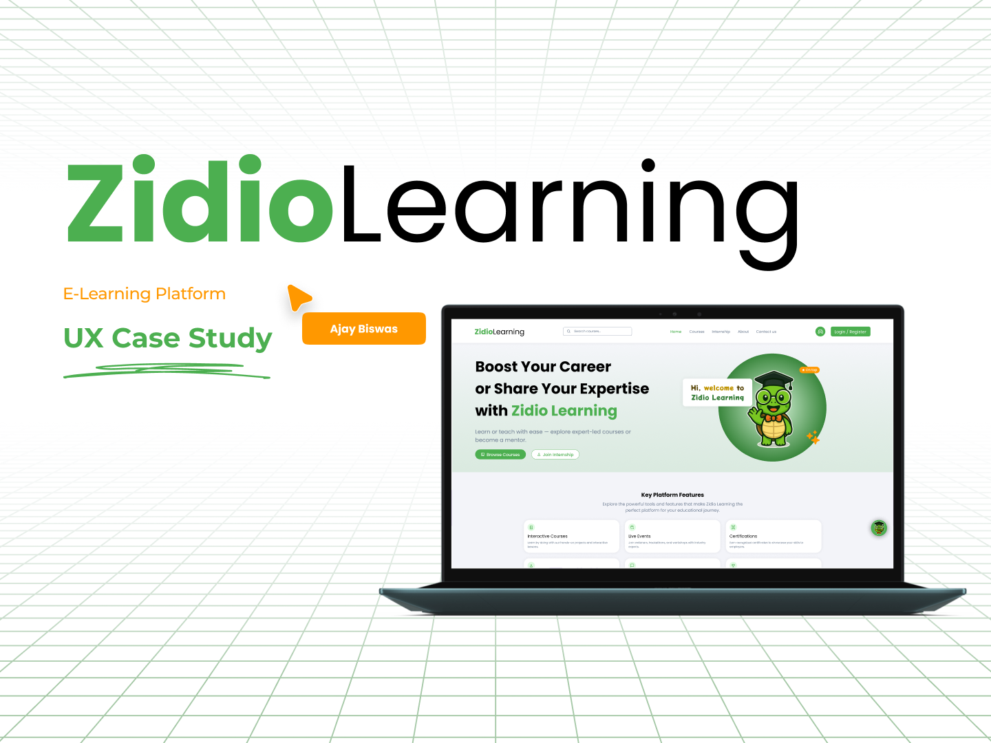 Zidio Learning UX/UI Case Study | E-learning platform by Ajay on Dribbble