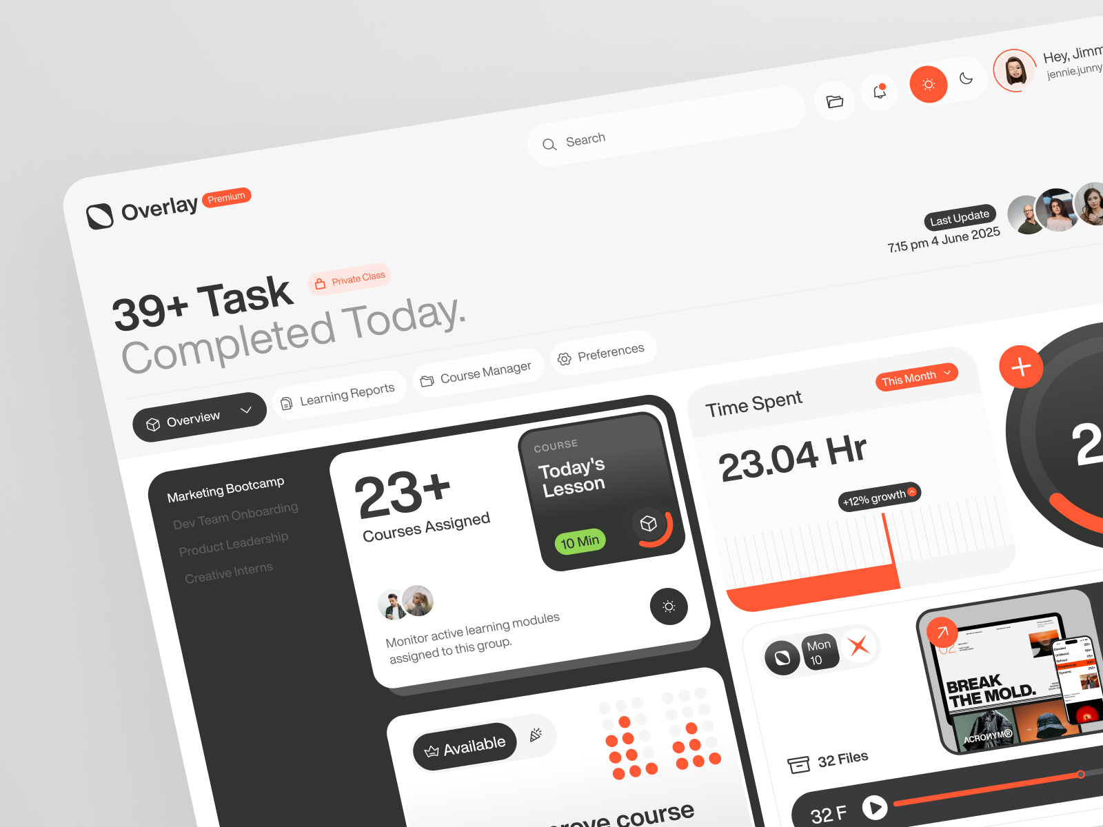 Overlay - Task Management by Irfanaffian for One Week Wonders on Dribbble