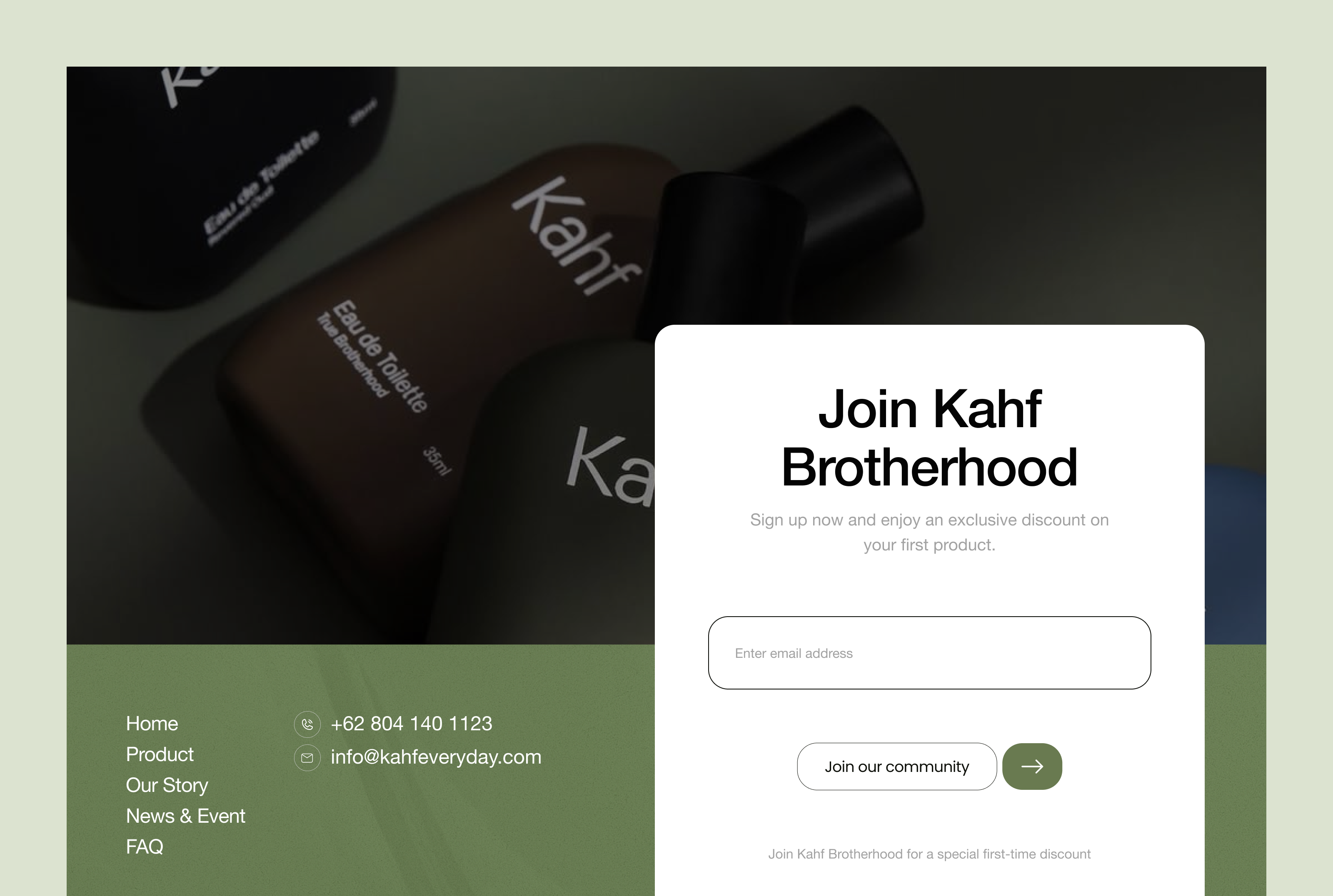 Skincare Website - Kahf Website Redesign by Reka Rahayu for Plainthing ...