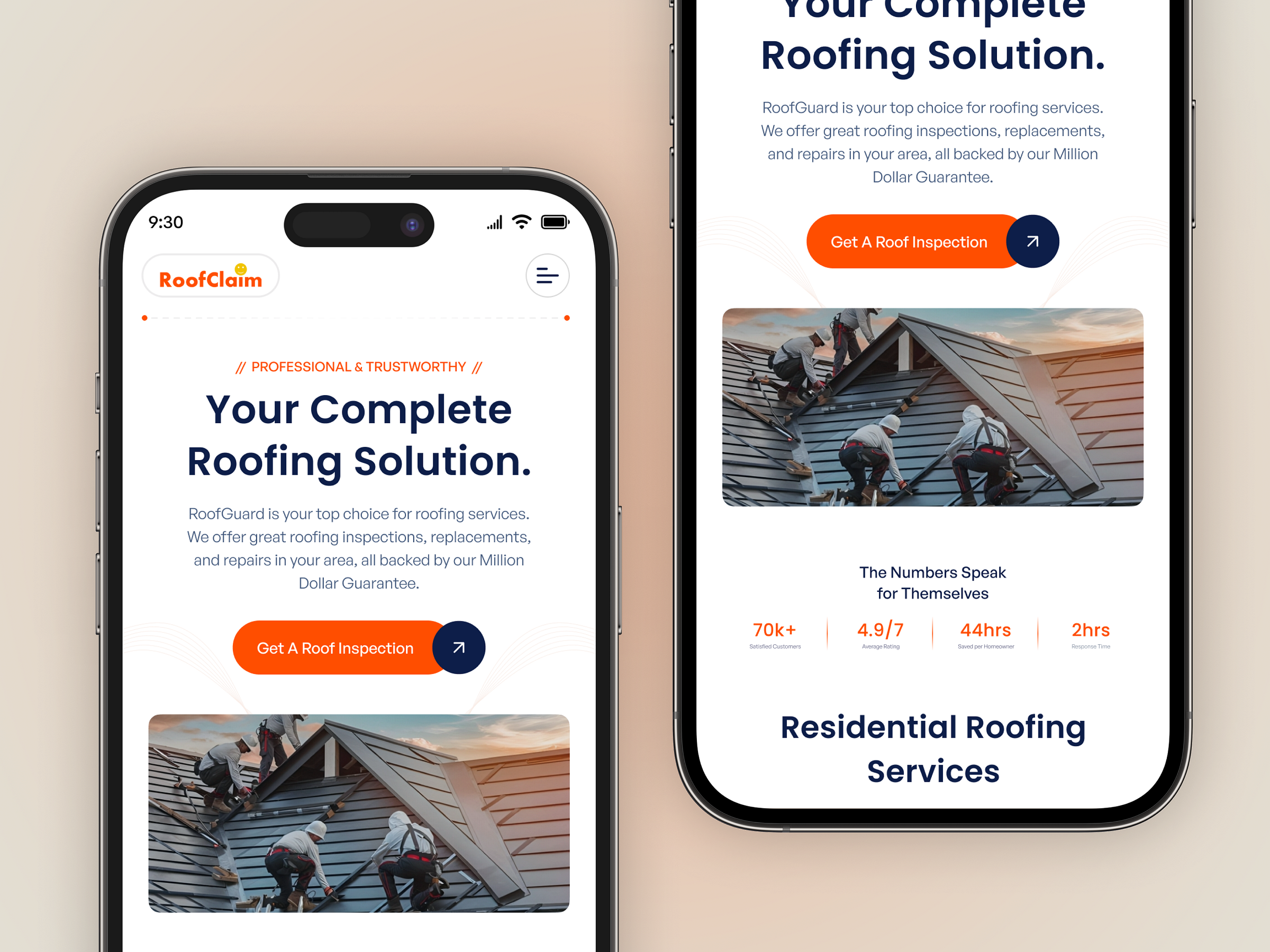 Roofing Services Website – Mobile Responsive Design by Md Abdur Rouf on ...