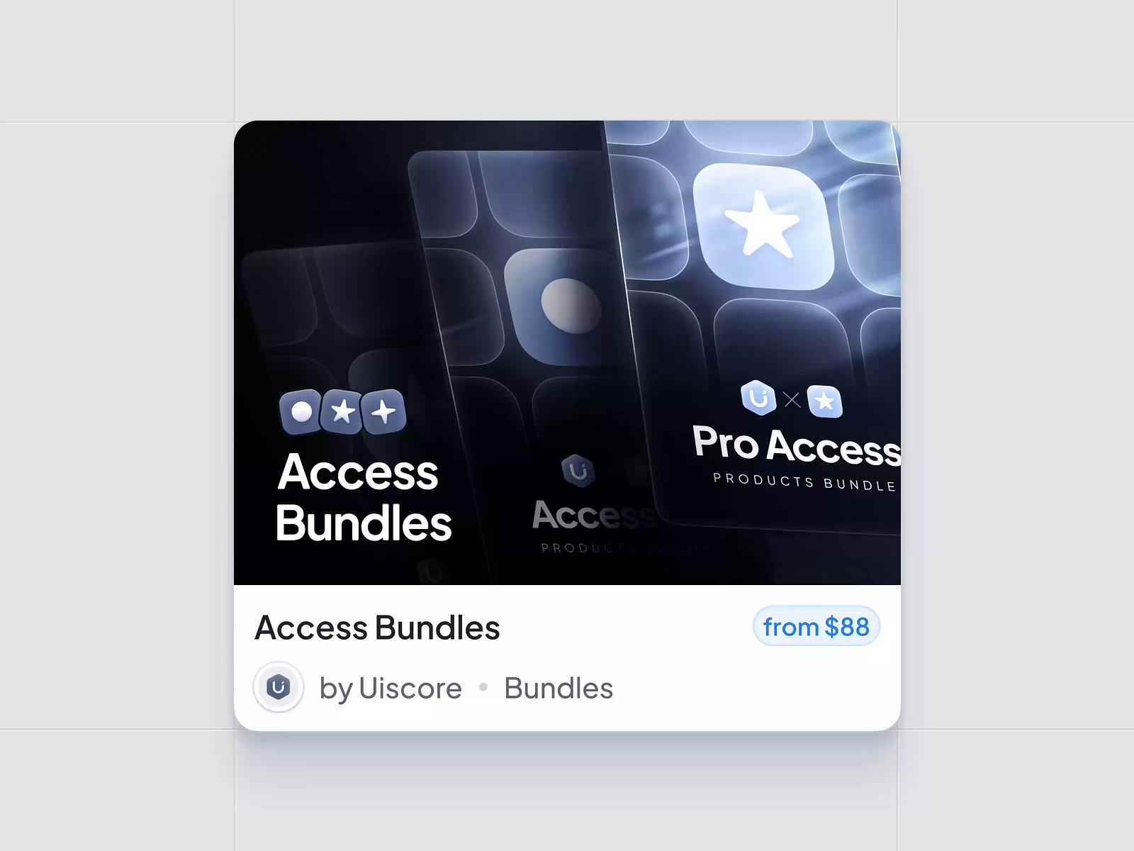 Access Bundles Card by Uiscore on Dribbble
