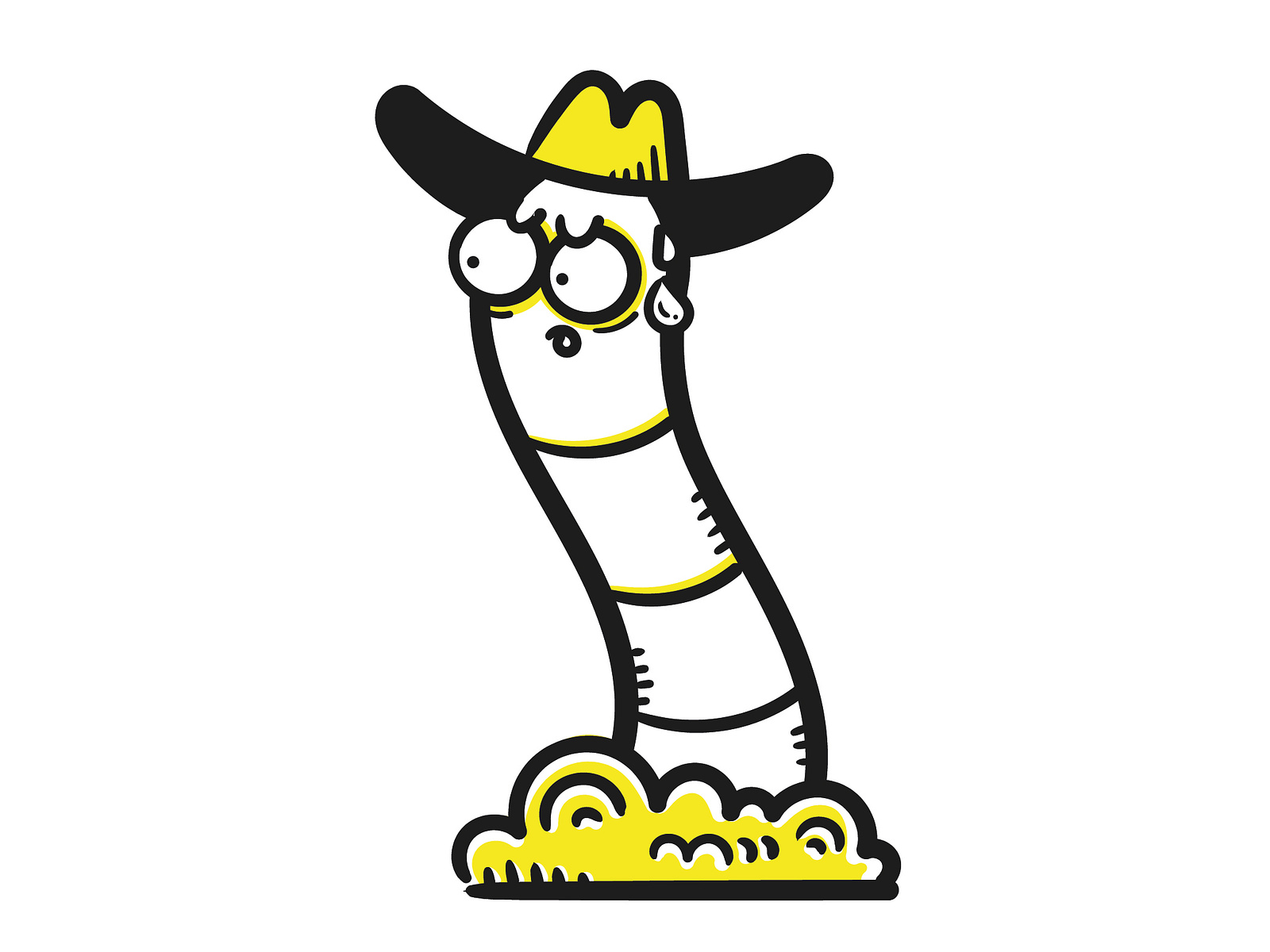 Doodle Character: Worm by Anastasia on Dribbble