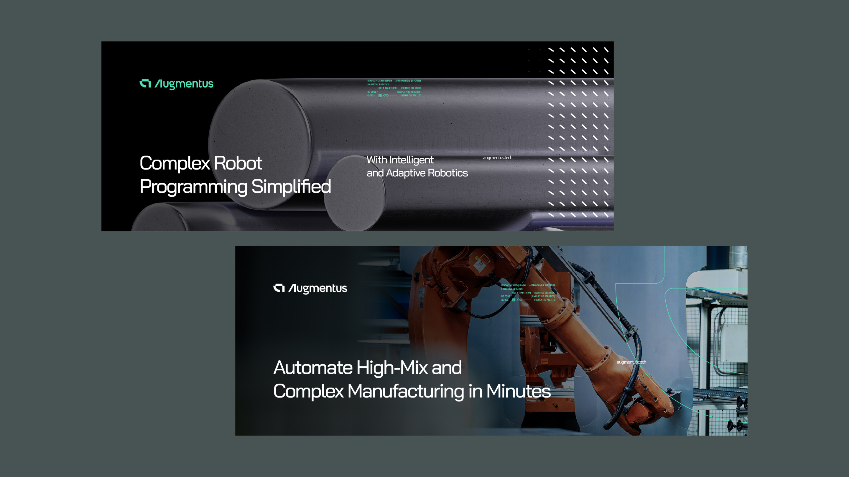 Augmentus / Brand Identity / Robotics by Dmitry Zmiy® ⚡️ Branding / Web / Packaging Designer on ...