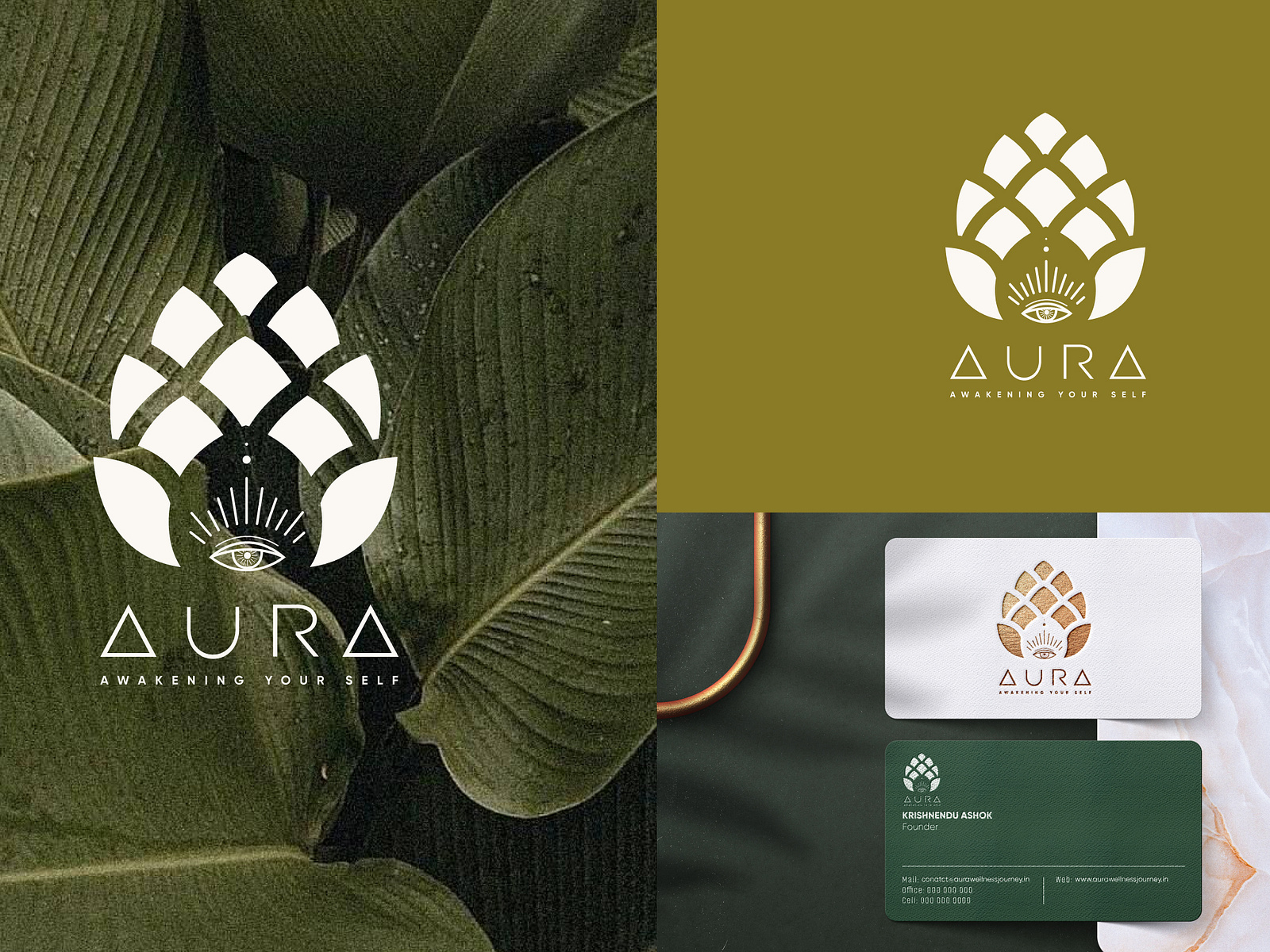 Aura logo design by Rinoy on Dribbble
