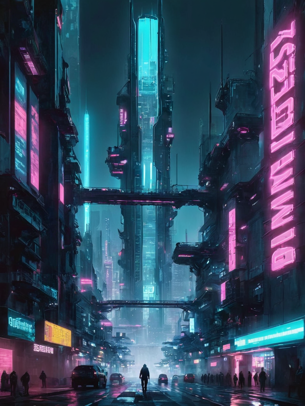 Dystopia: AI Controls Humans, Los Angeles 2049 by Tom Artist on Dribbble