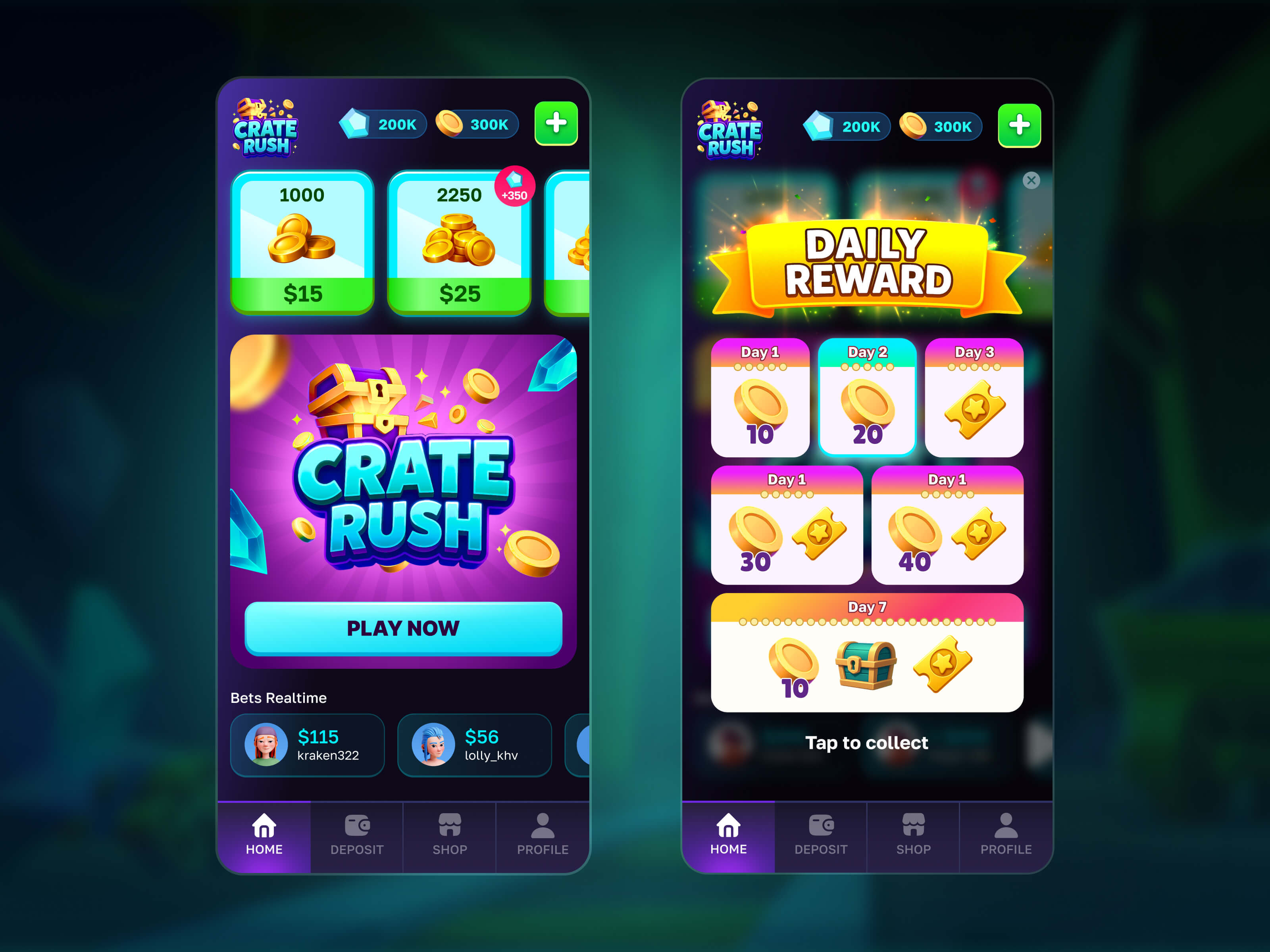 Mobile Game | Game Design | Mobile Design | Game UI by ByteTown on Dribbble