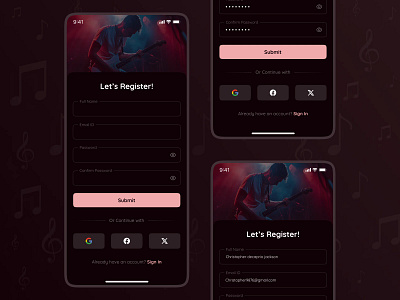 Browse thousands of Registration Form Design Templates In Figma images ...