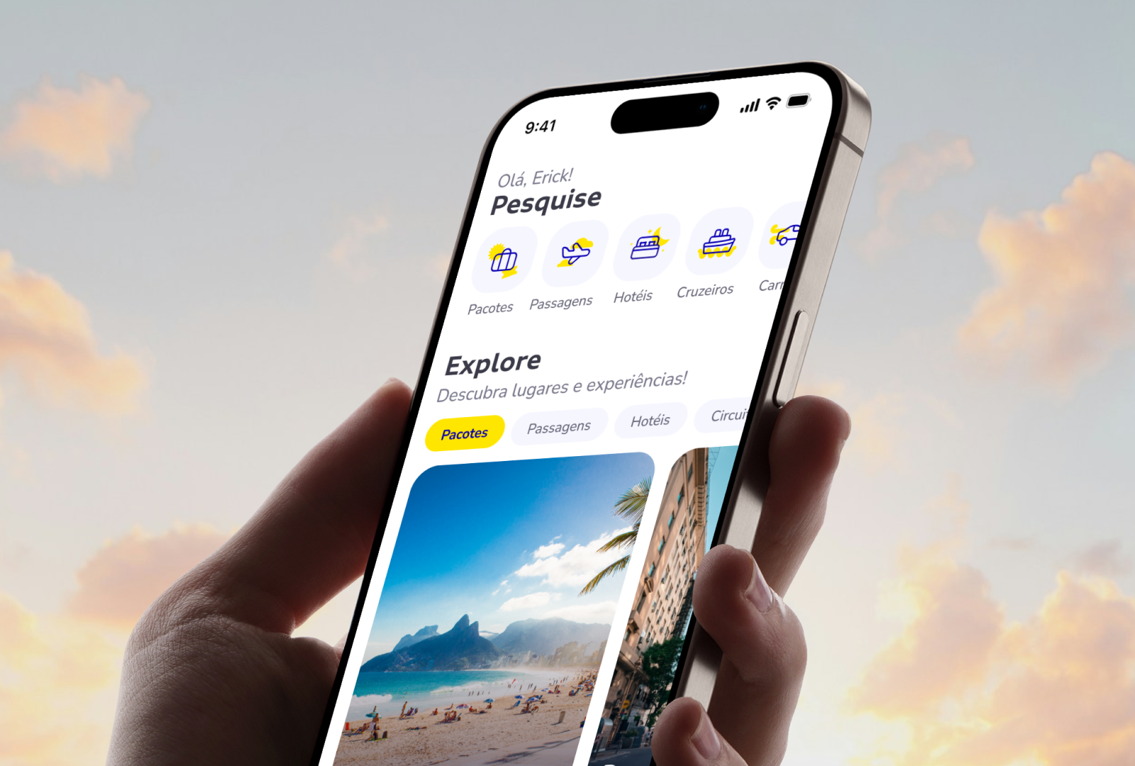 CVC - Travel app homepage by Erick Lucas on Dribbble