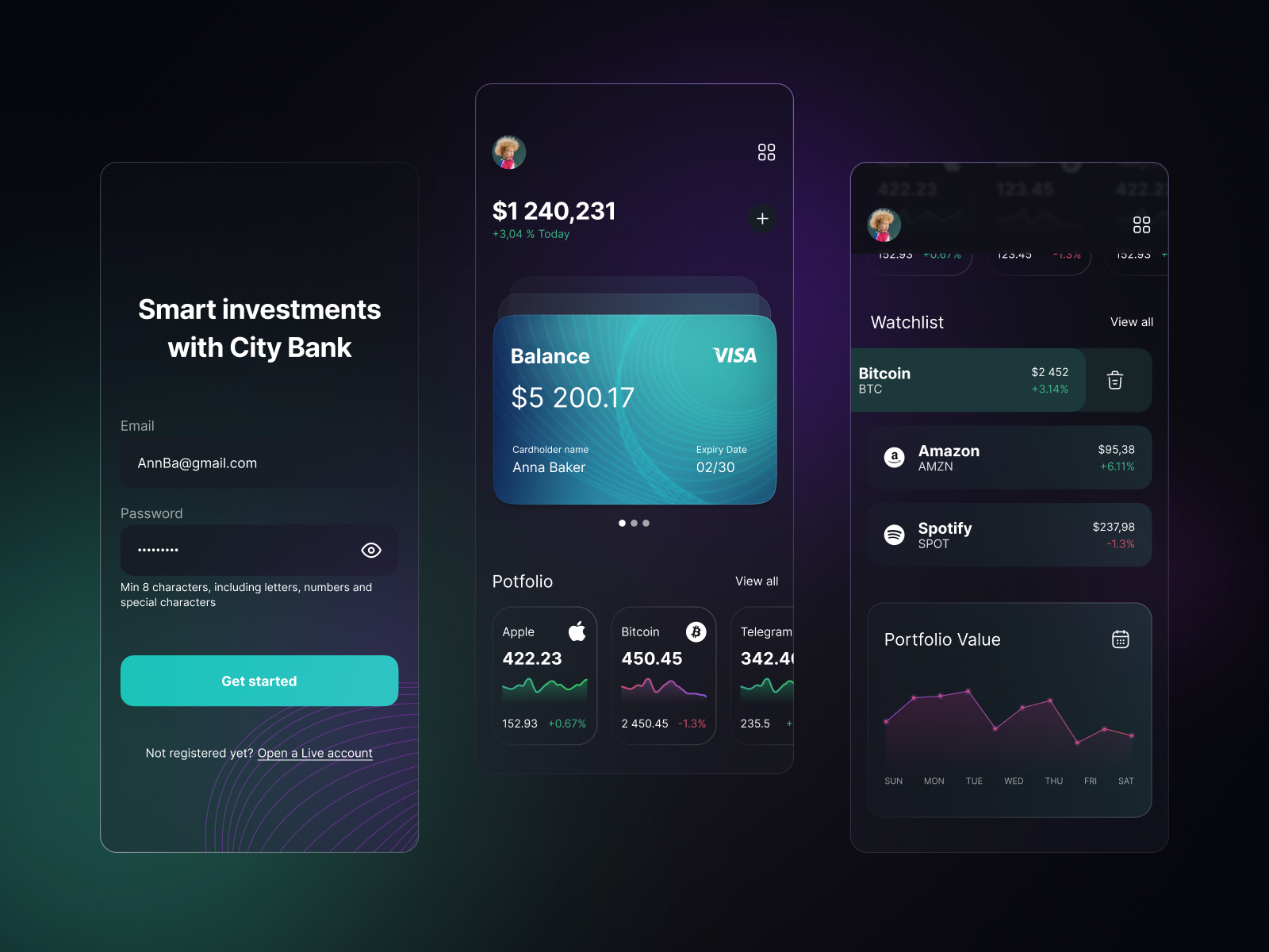 Banking Mobile App design: iOS/Android ui ux by Ronas IT | UI/UX Team on Dribbble