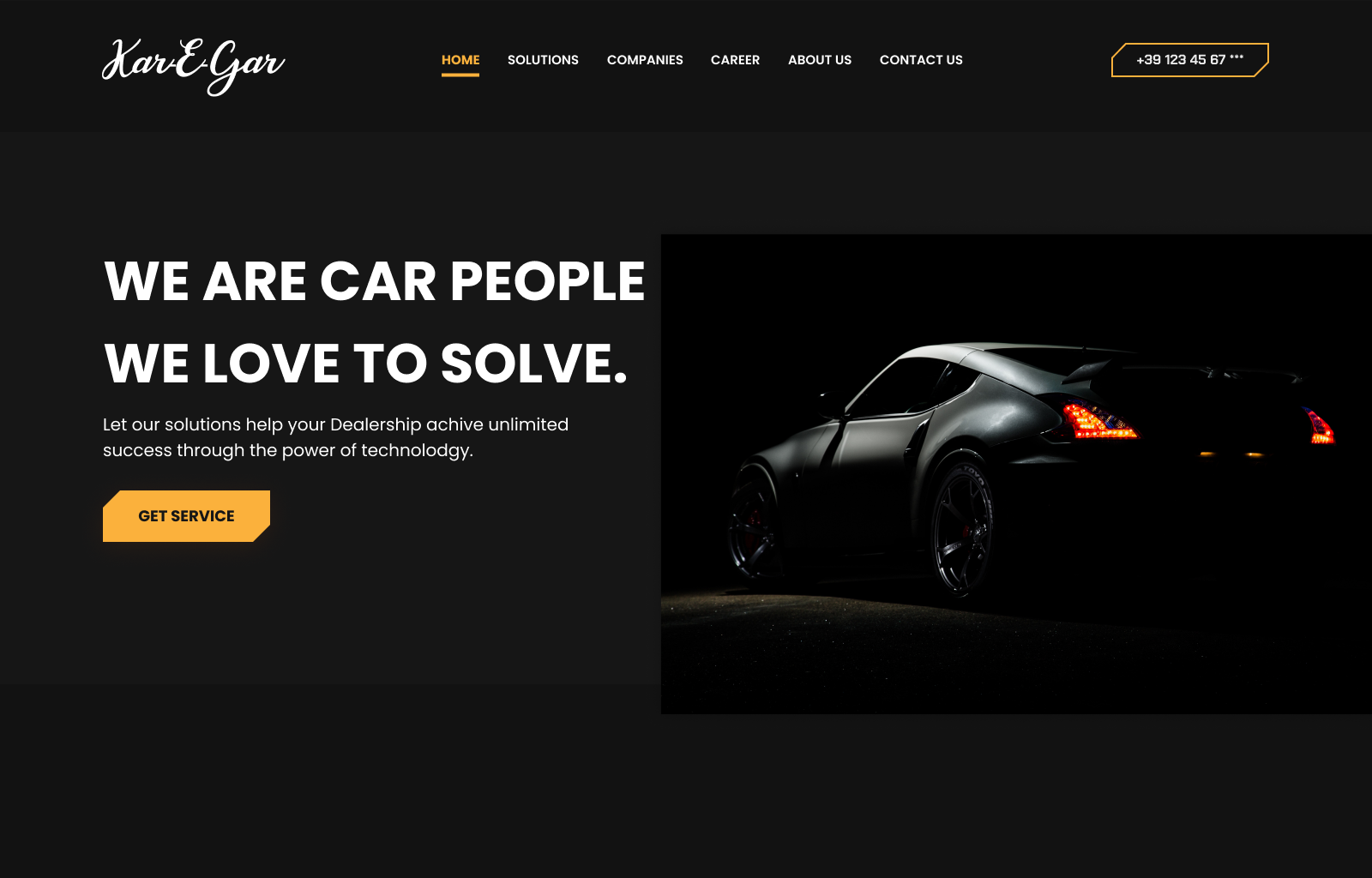 Car solution web landing page Idea by Design Space for Design Space on ...