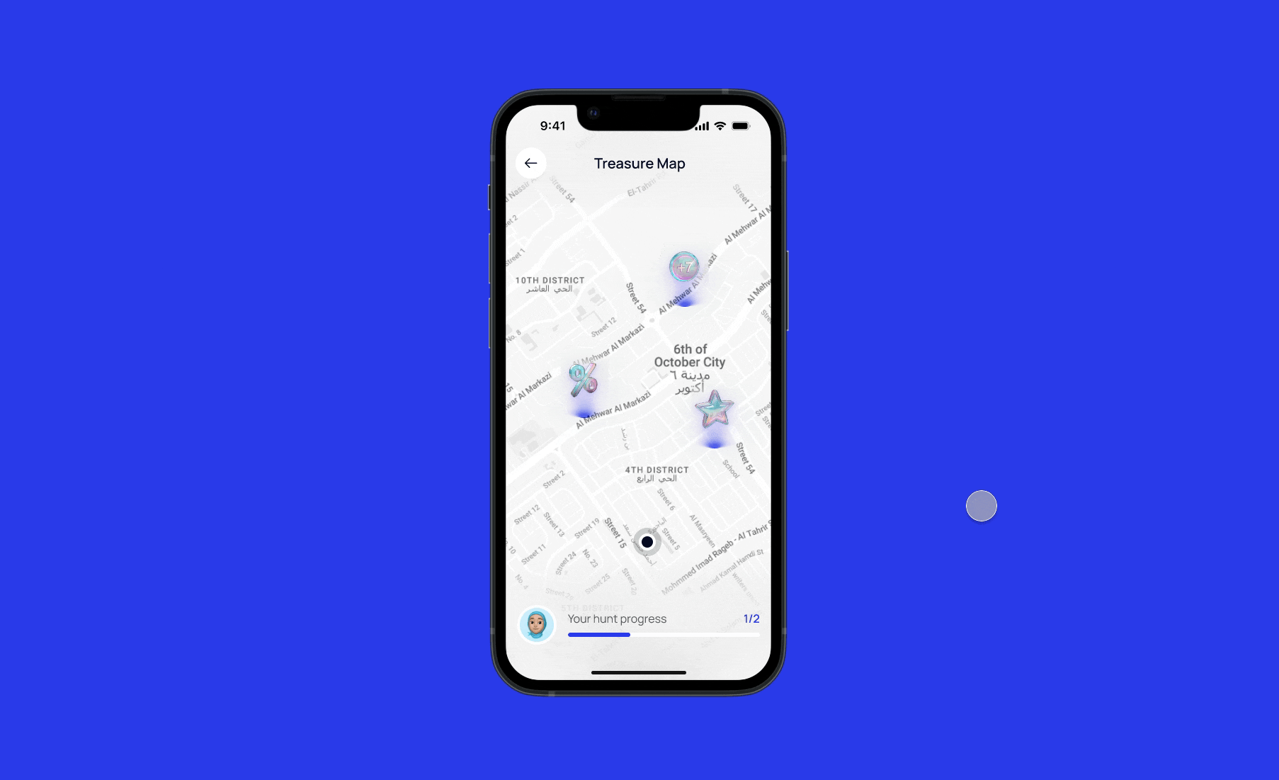 Gamified rewards map by portfolio on Dribbble