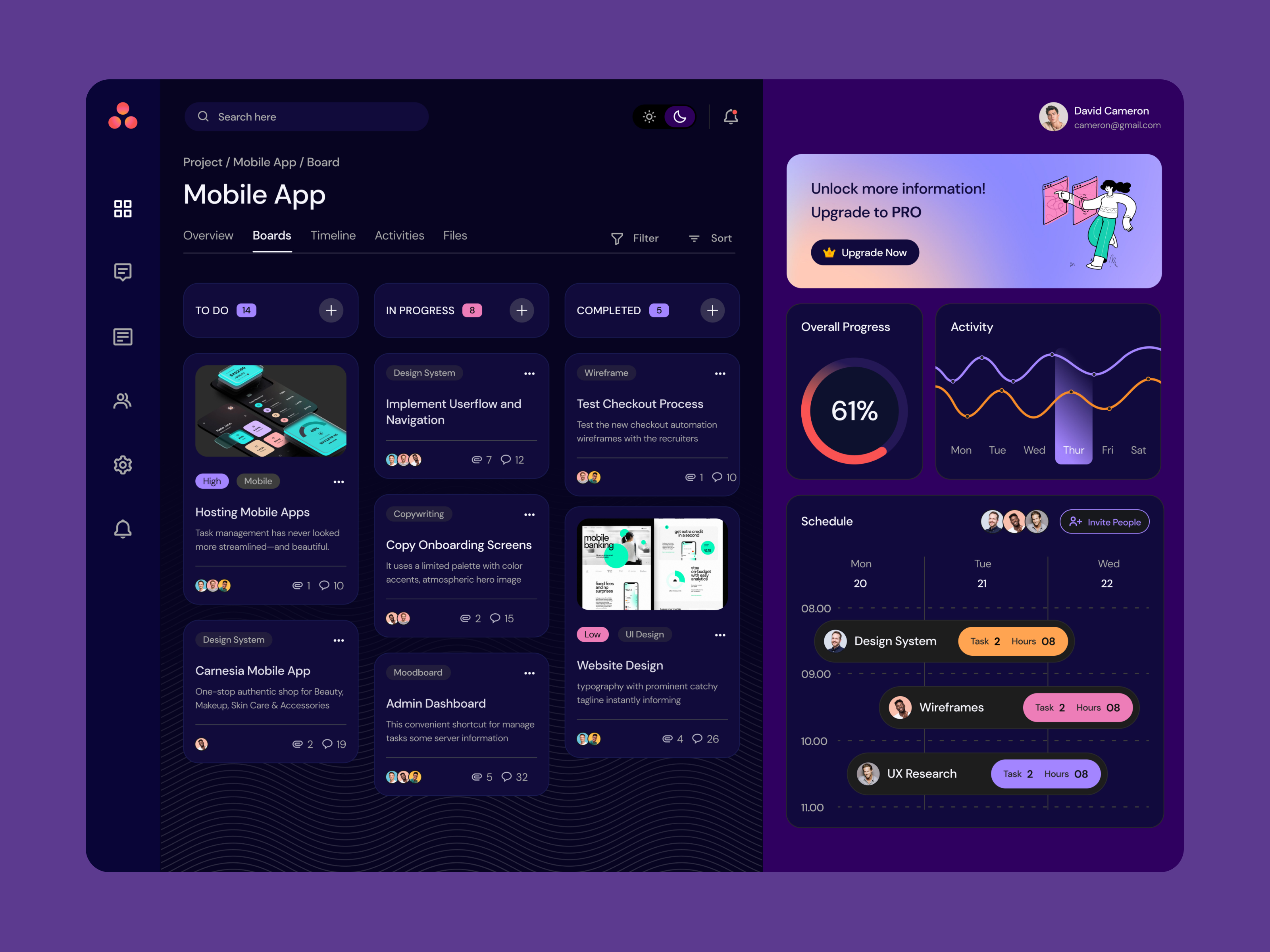 Asana Redesign Concept UI [Free Figma File] by Design Monks - UX UI | Web Design | Web & Mobile ...