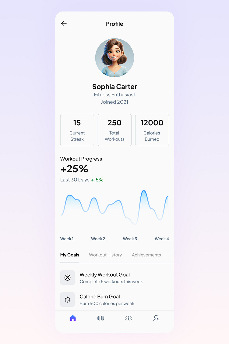 Modern App Profile Screens – Clean, Functional & Versatile UI by MD ...