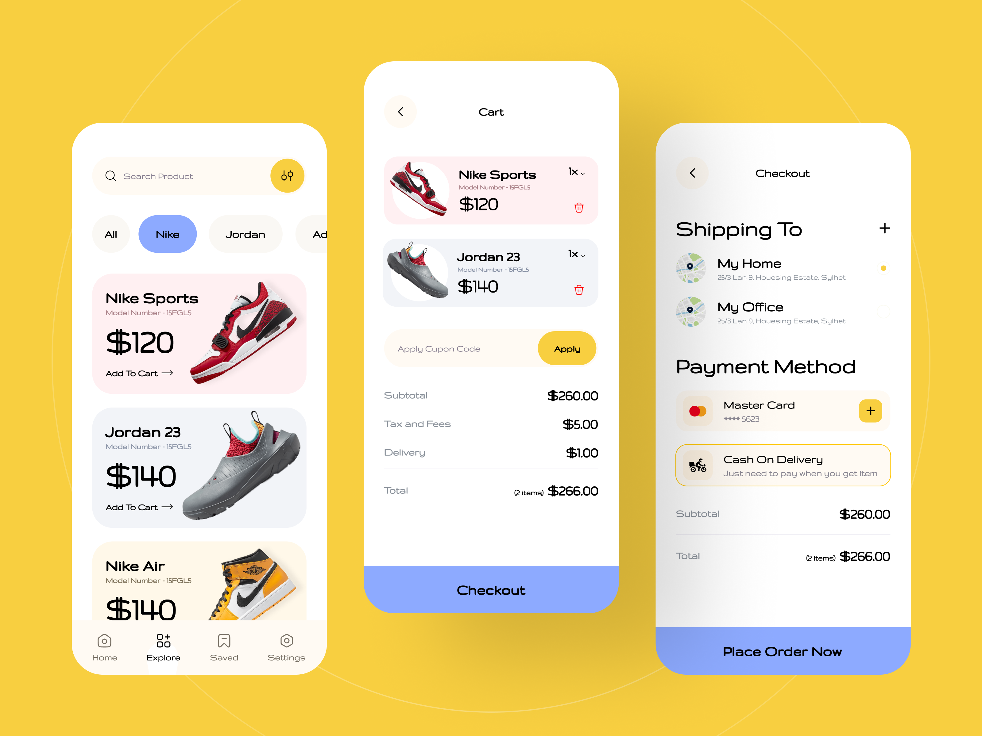 Shoe Store App UI Animation by Adom on Dribbble