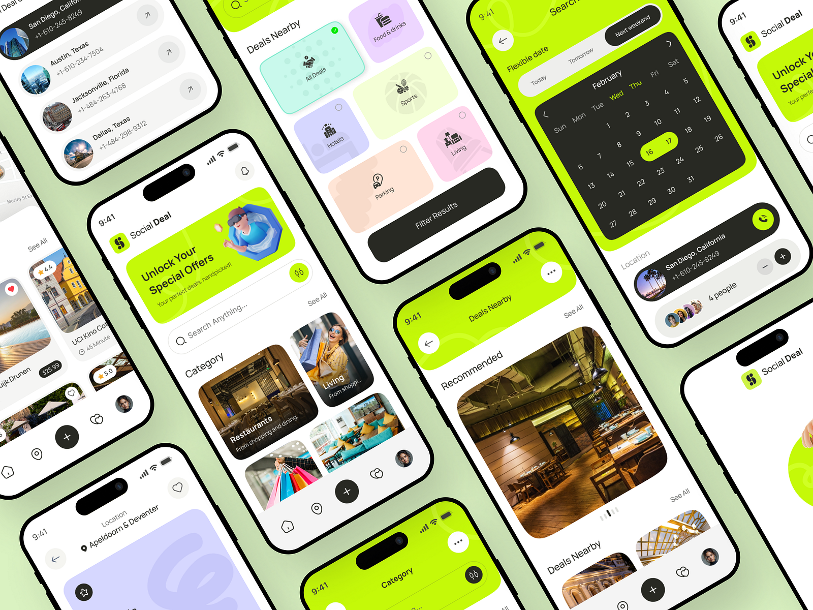 Social Deal – Mobile Booking App UI by SHIMUL BILLAH on Dribbble