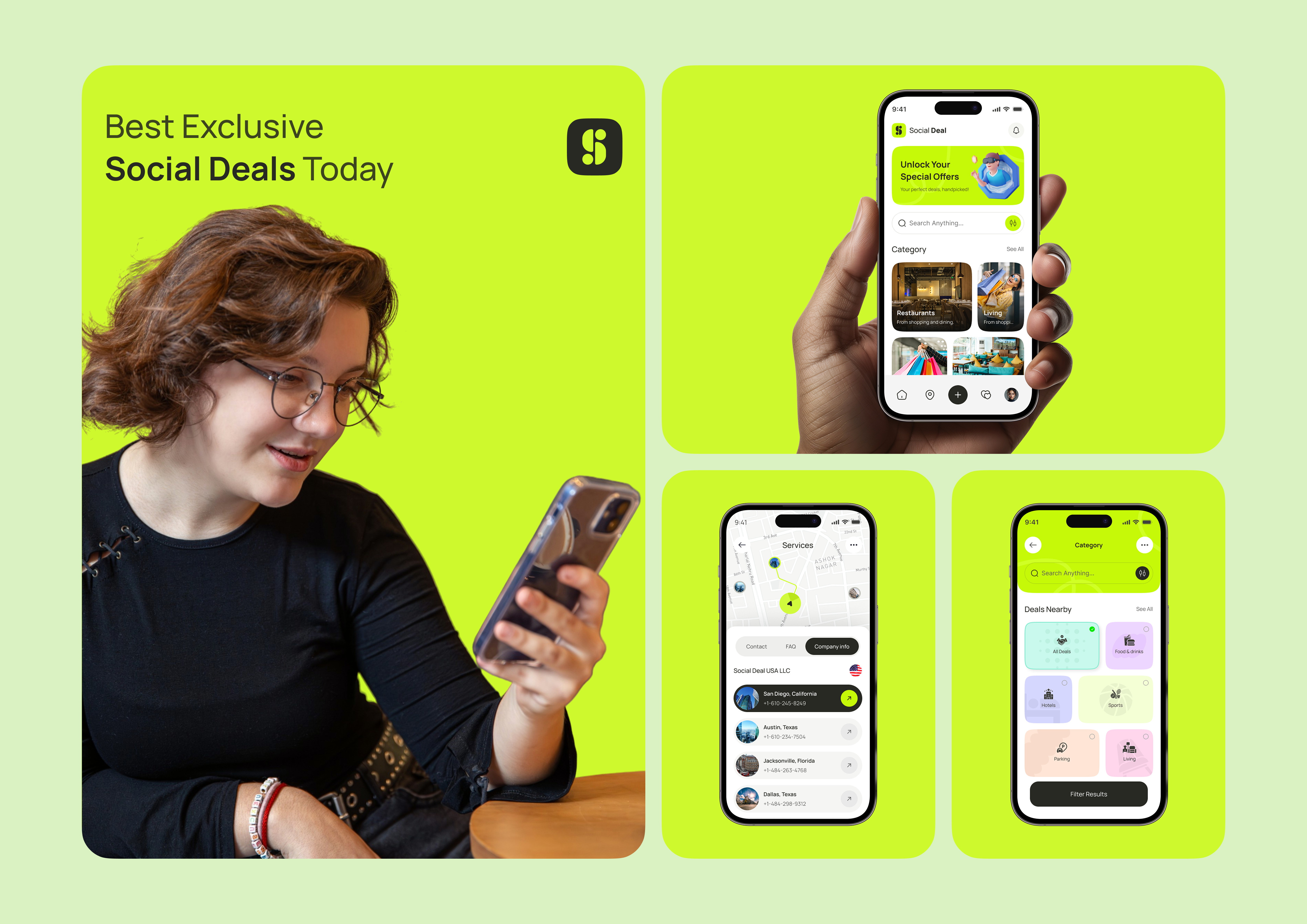 Social Deal – Mobile Booking App UI by SHIMUL BILLAH on Dribbble