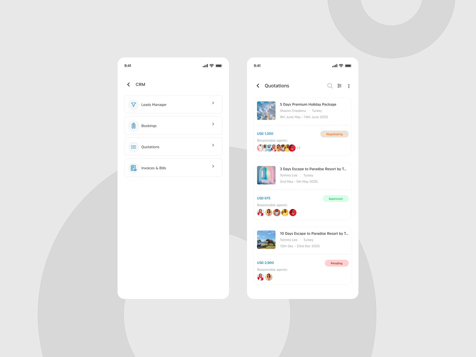 Quotation Management — List View (Mobile UI) by Sharon Chepkirui on ...