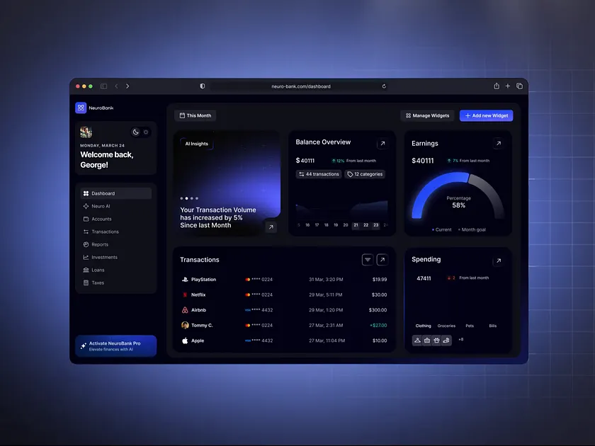 Modern Dashboard designs, themes, templates and downloadable graphic ...