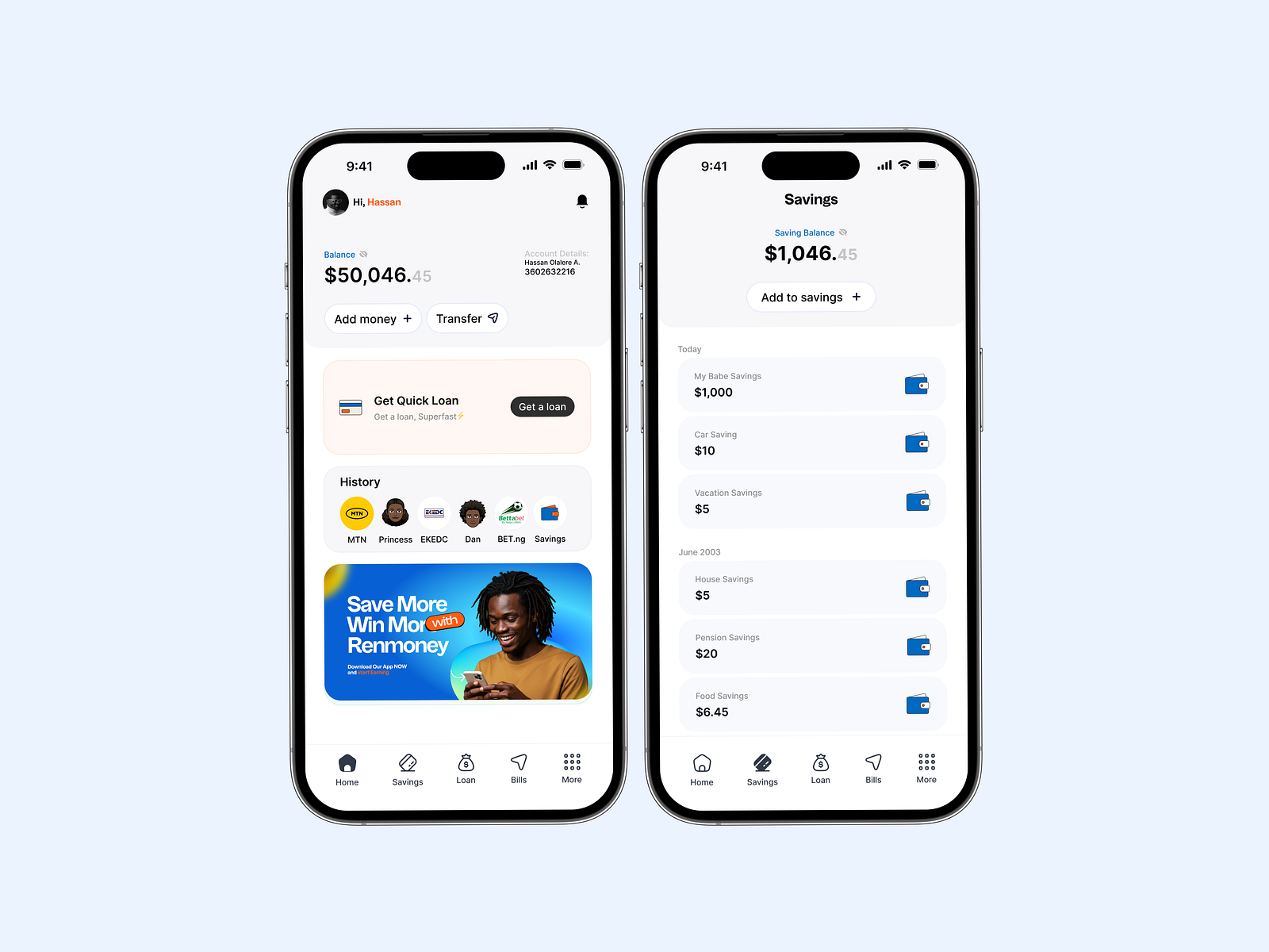 Renmoney mobile interface Redesign by Hassan Olalere on Dribbble