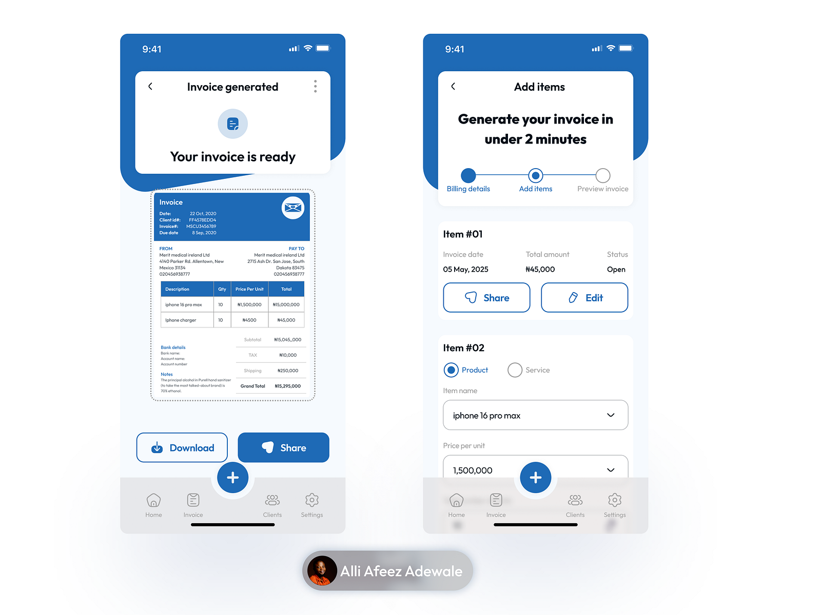 Mobile UI Design – Clean & Intuitive Interface by Alli Afeez Adewale on ...