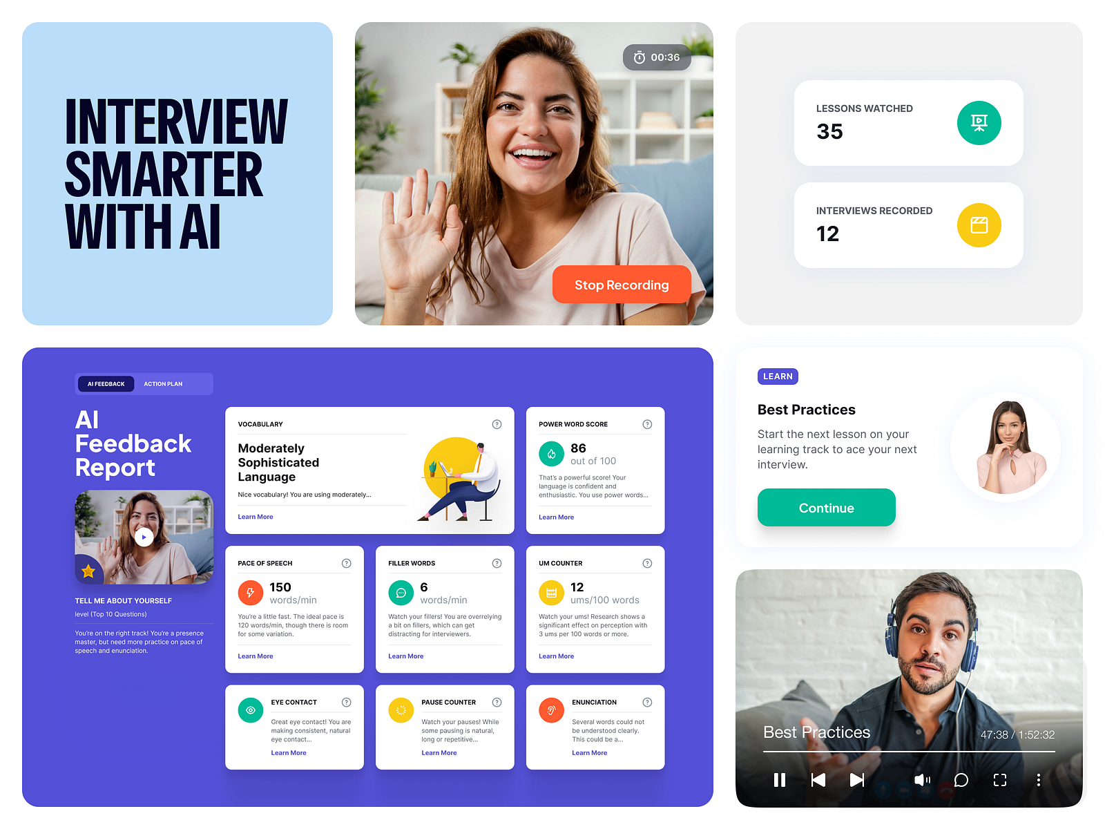 AI Interview App by Andra Tirla on Dribbble