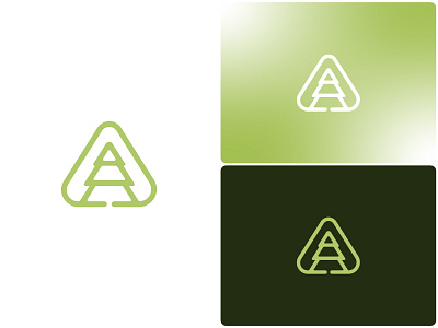 Letter A + Tree logo by Aleksandar on Dribbble