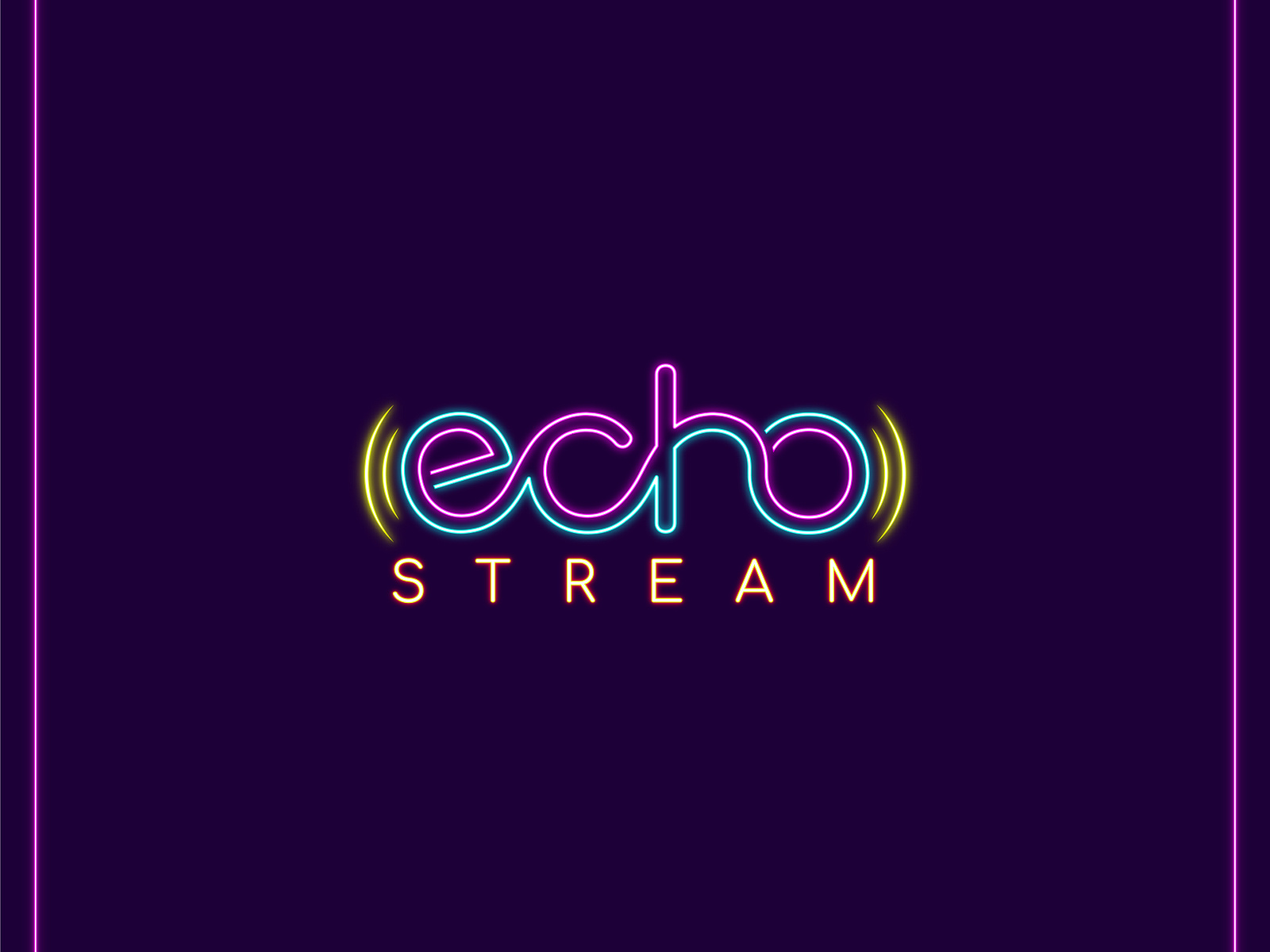 Echo Stream: A Minimal Neon Identity with Resonant Vibes by Make Patel ...