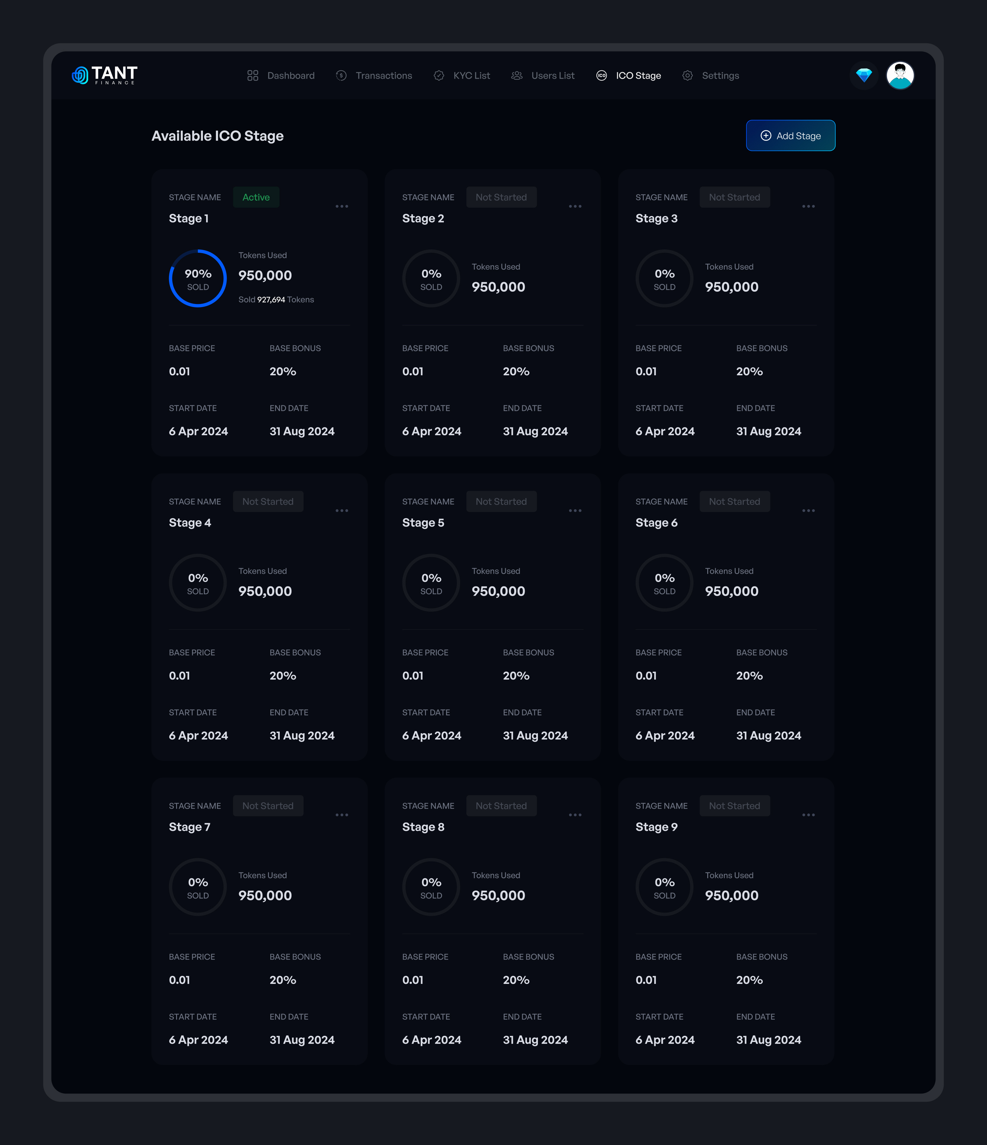 Available ICO Stage by EASIN ARAFAT🔥 on Dribbble