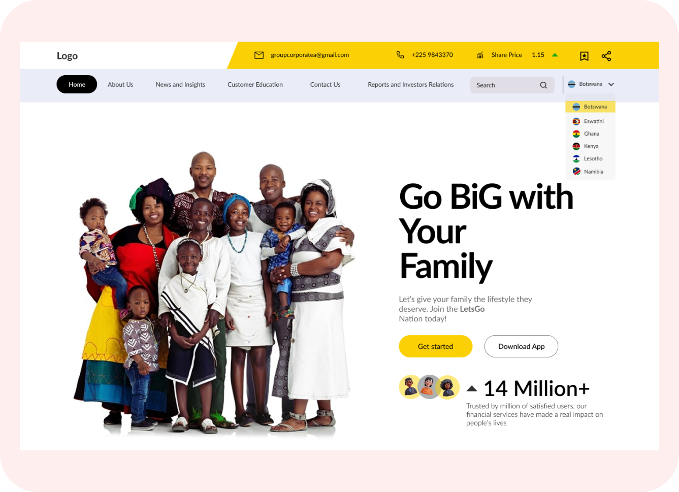 Banking Home Page designs, themes, templates and downloadable graphic ...