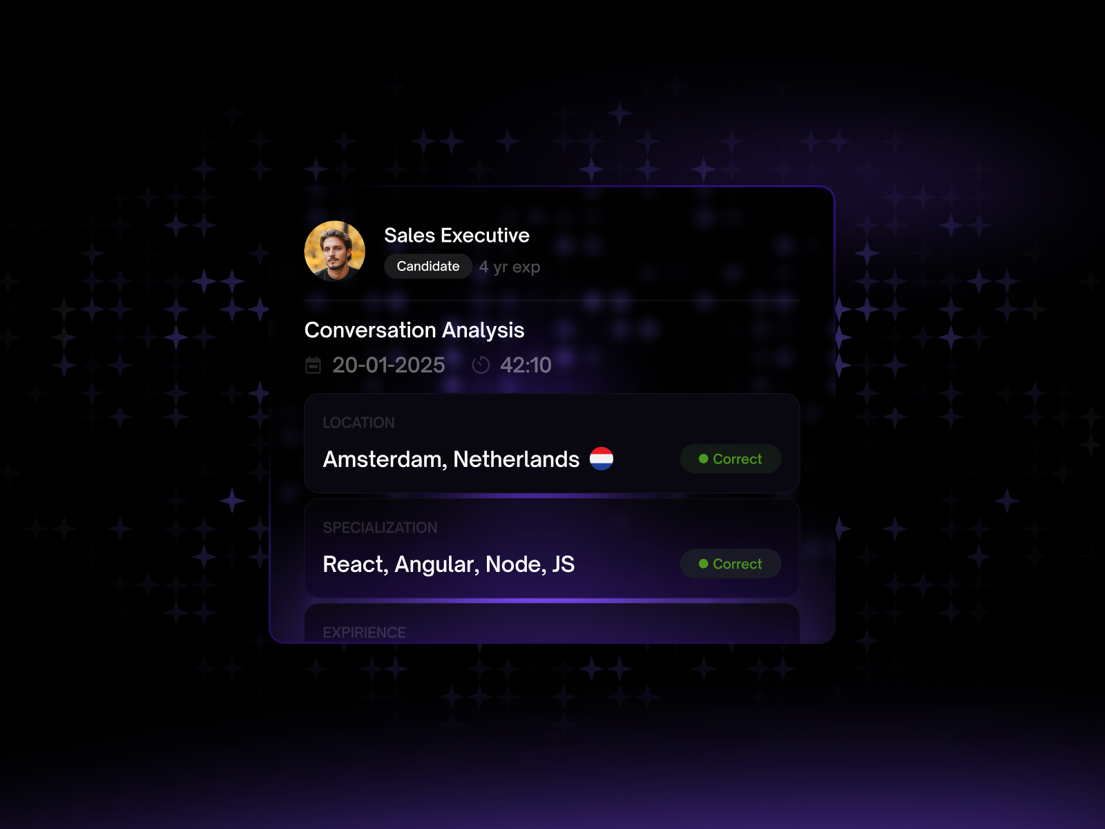 Recruiter analysis Widget | Animation | SaaS Website by Andrii Boichuk ...