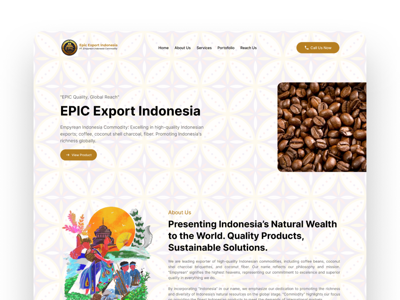 EPIC Export Indonesia - Exporter Commodities solution Website by Reni ...