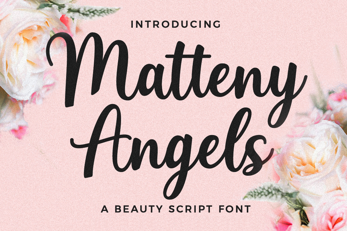 Matteny Angels Script Font By Multype Studio by Multype Studio on Dribbble