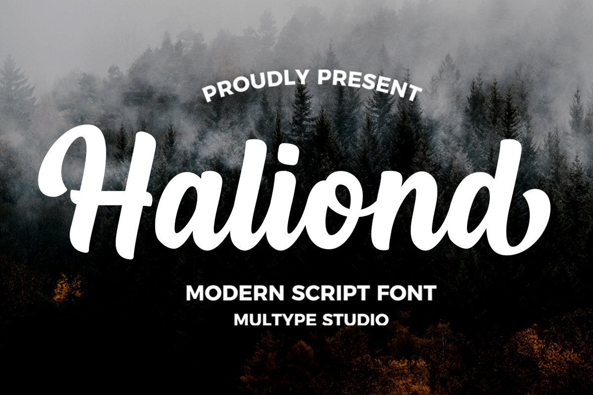 Haliond Modern Script By Multype Studio by Multype Studio on Dribbble
