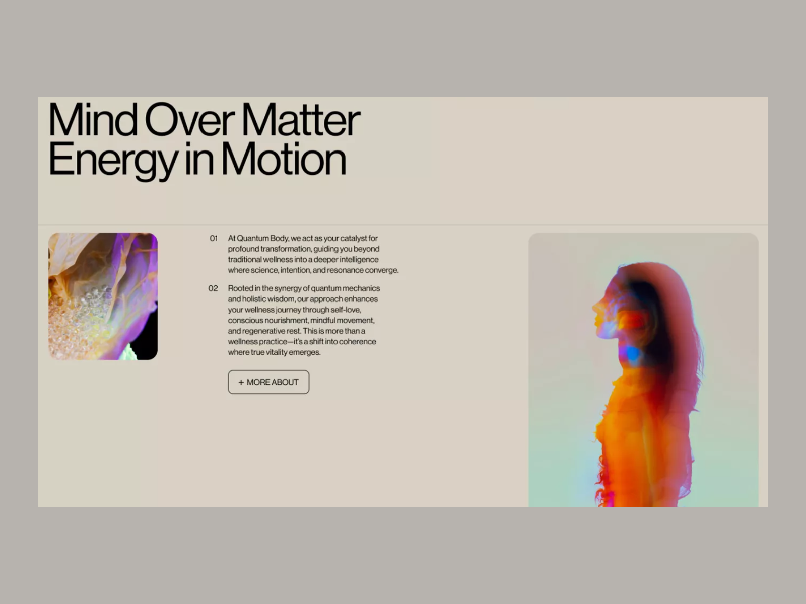 Quantum Wellness UI Design by Ti Hope on Dribbble