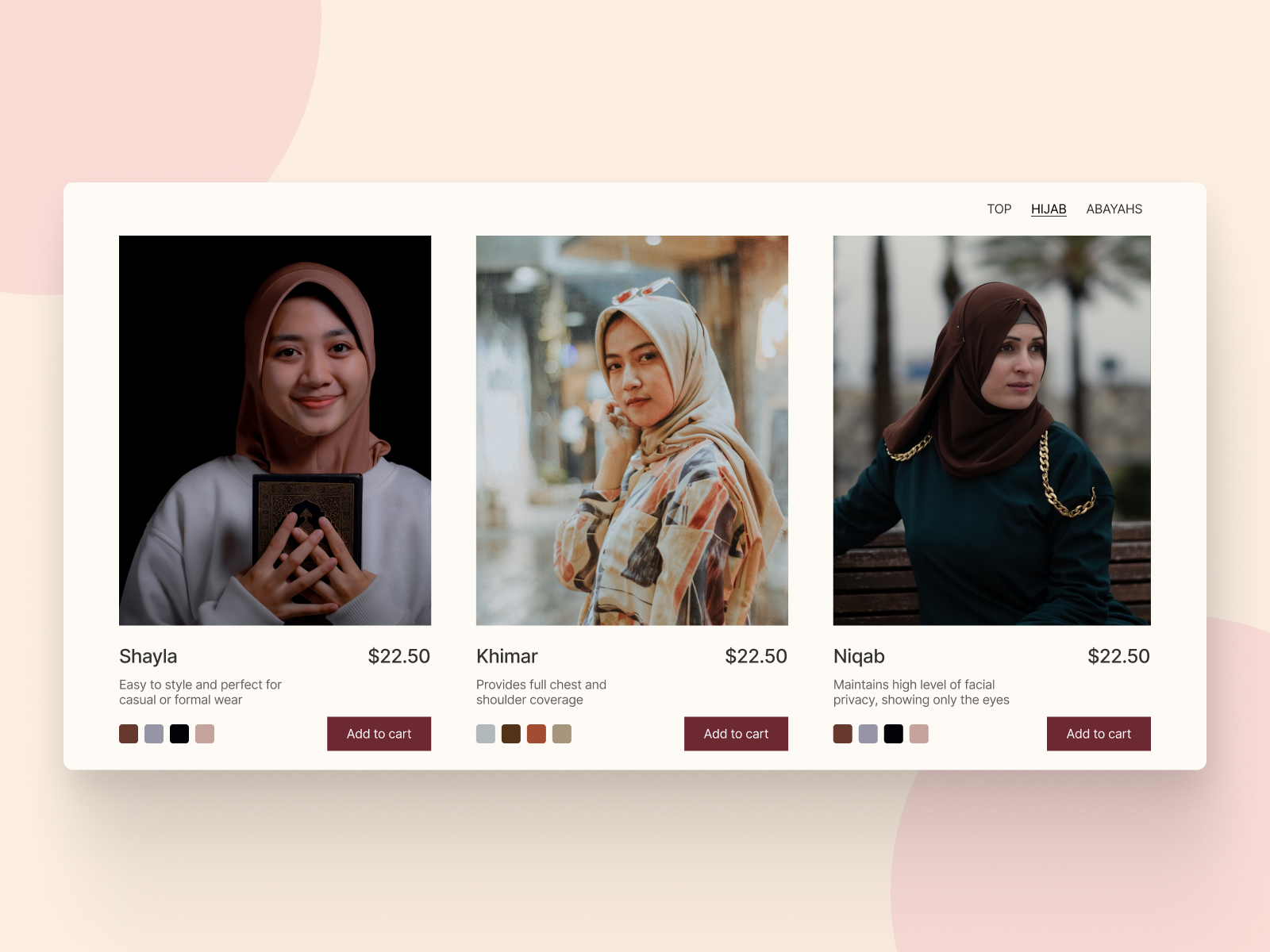Fashion landing page design - product section ui by Mubeen Ahmed Sher ...