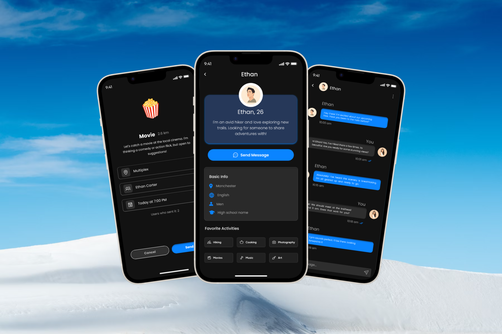 Profile & Chat Screen Mobile App by Sana Fatima on Dribbble